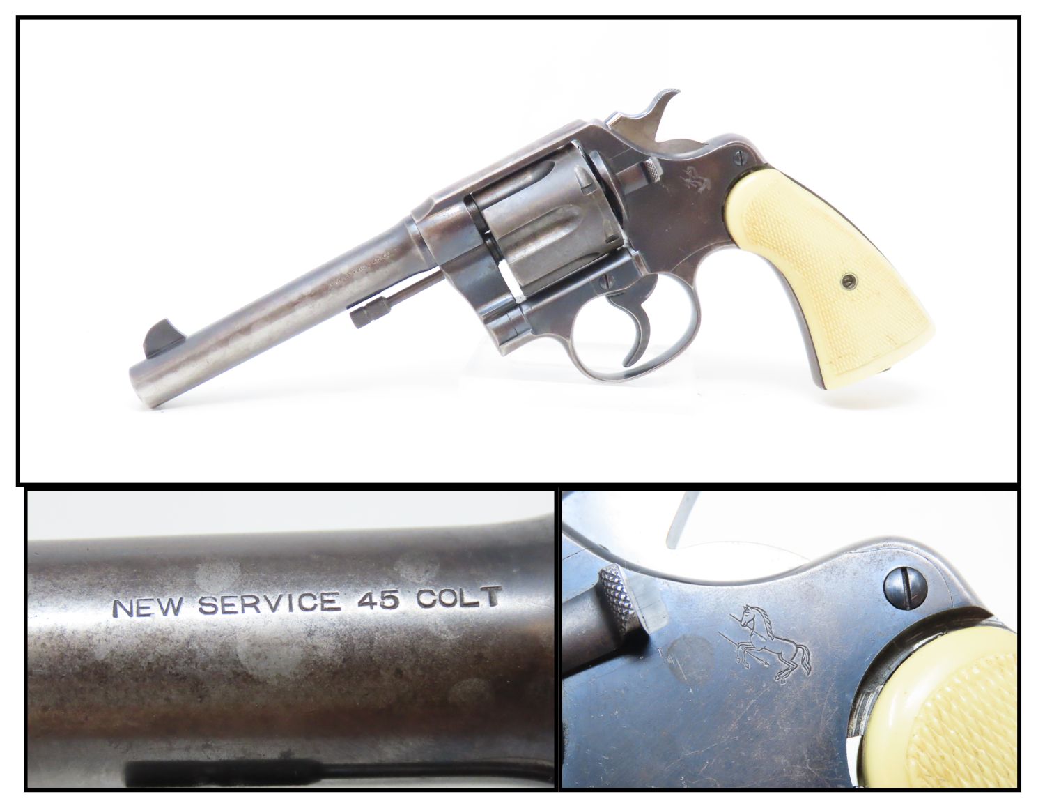 Colt New Service Revolver 12.17 C&R Antique 001 | Ancestry Guns