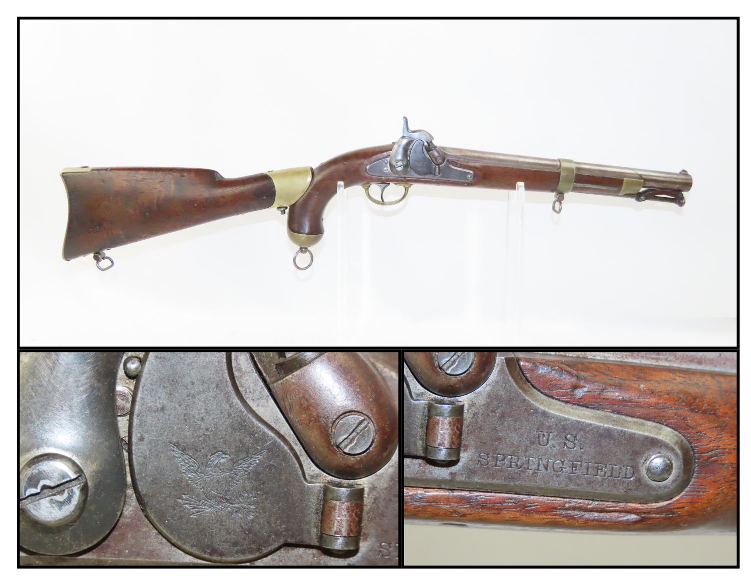 U.S. Springfield Model 1855 Percussion Pistol Carbine with Stock 2.3.21 ...