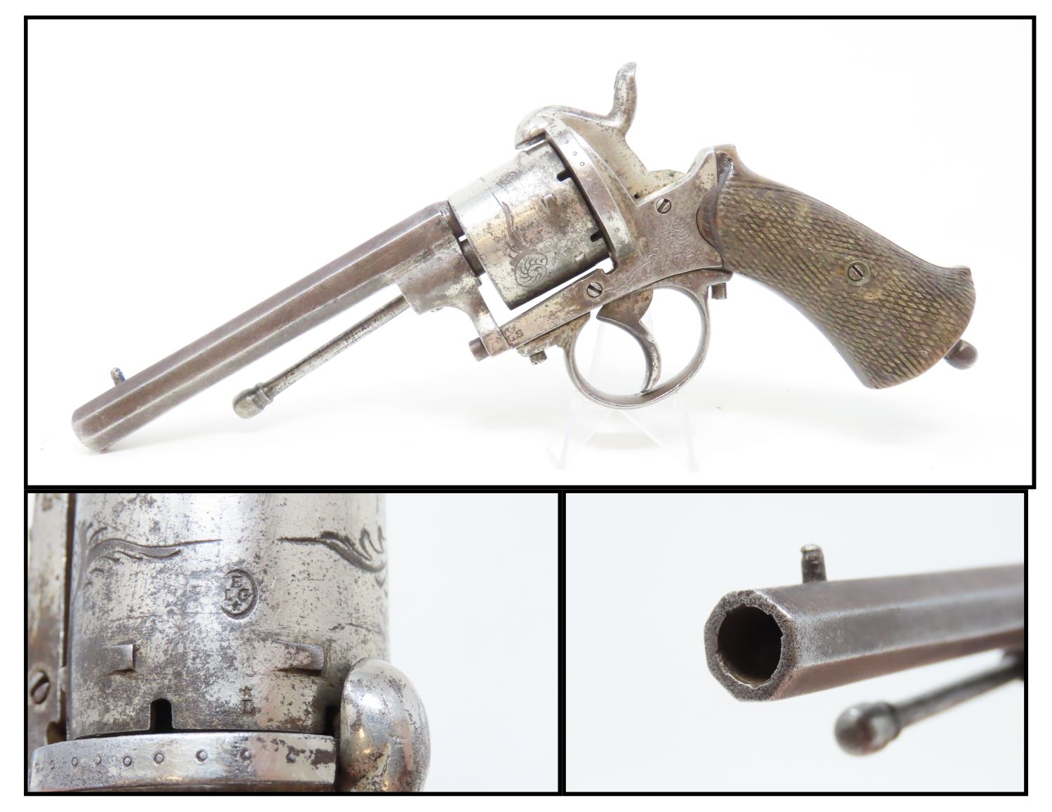 Belgian Double Action Revolver 12.14 C&R Antique 001 | Ancestry Guns