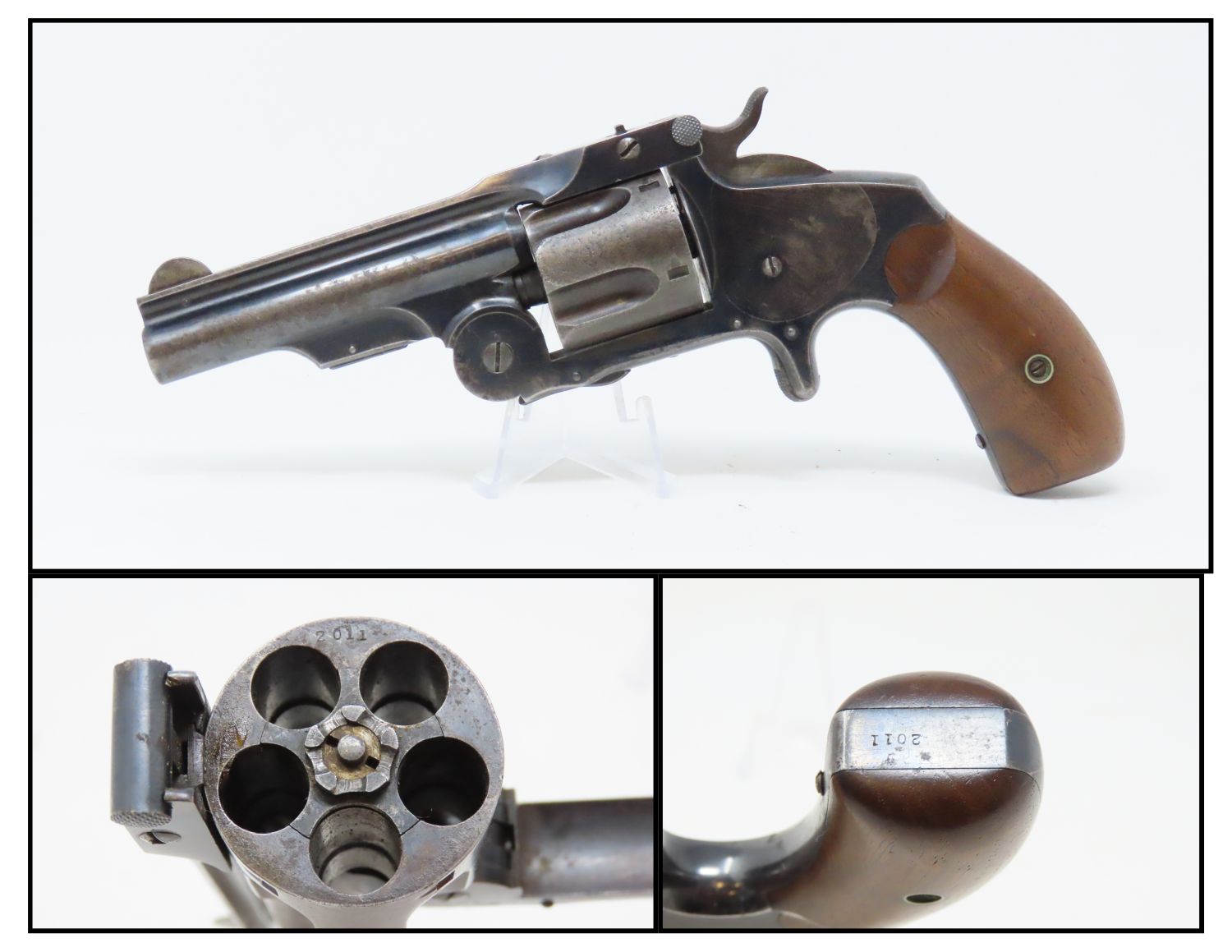 Blued Smith & Wesson Single Action 1st Issue Baby Russian Revolver 12.9 ...