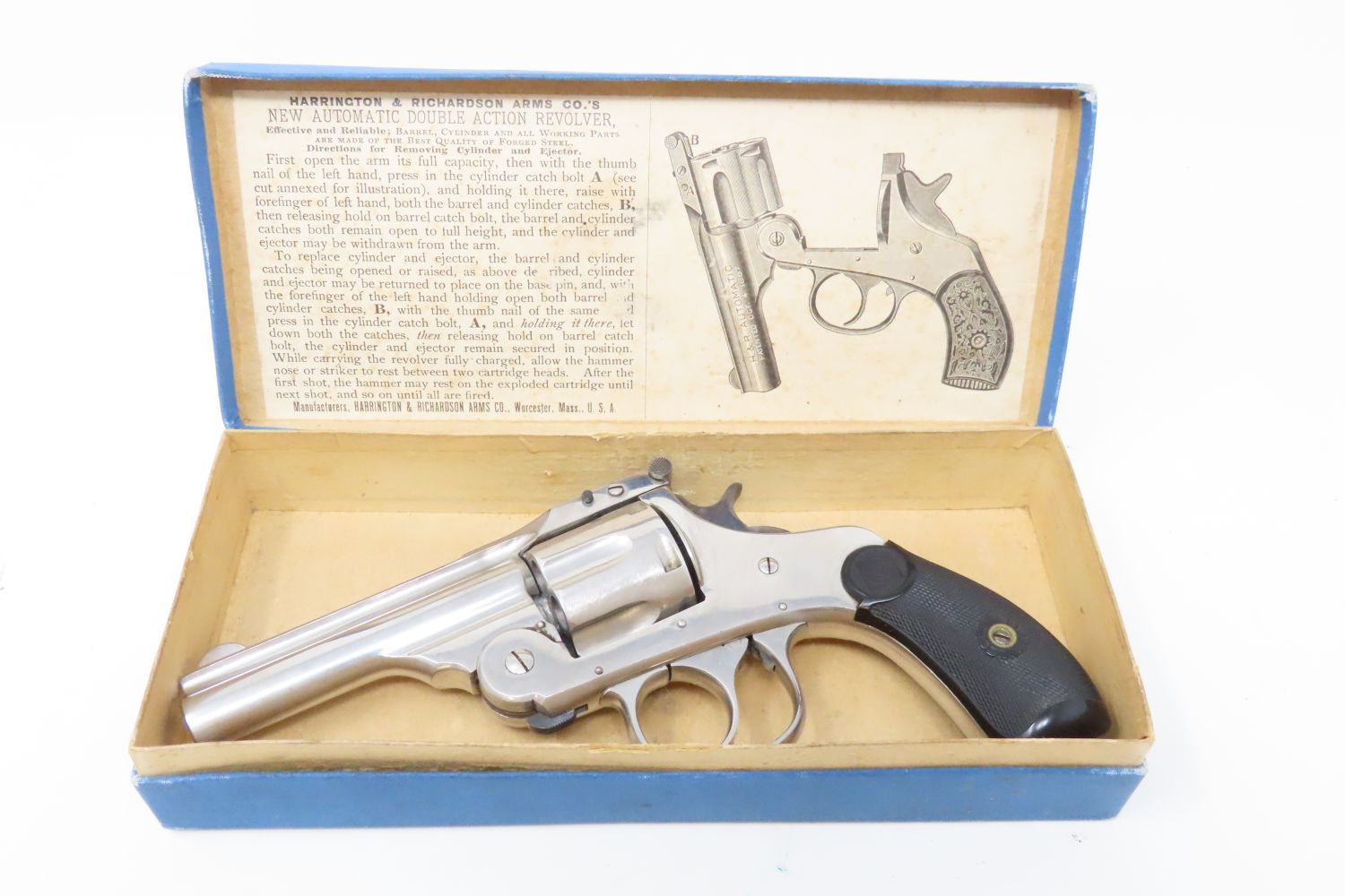 Harrington & Richardson Auto-Ejecting Revolver wtih Box 1.4.21 C&R ...
