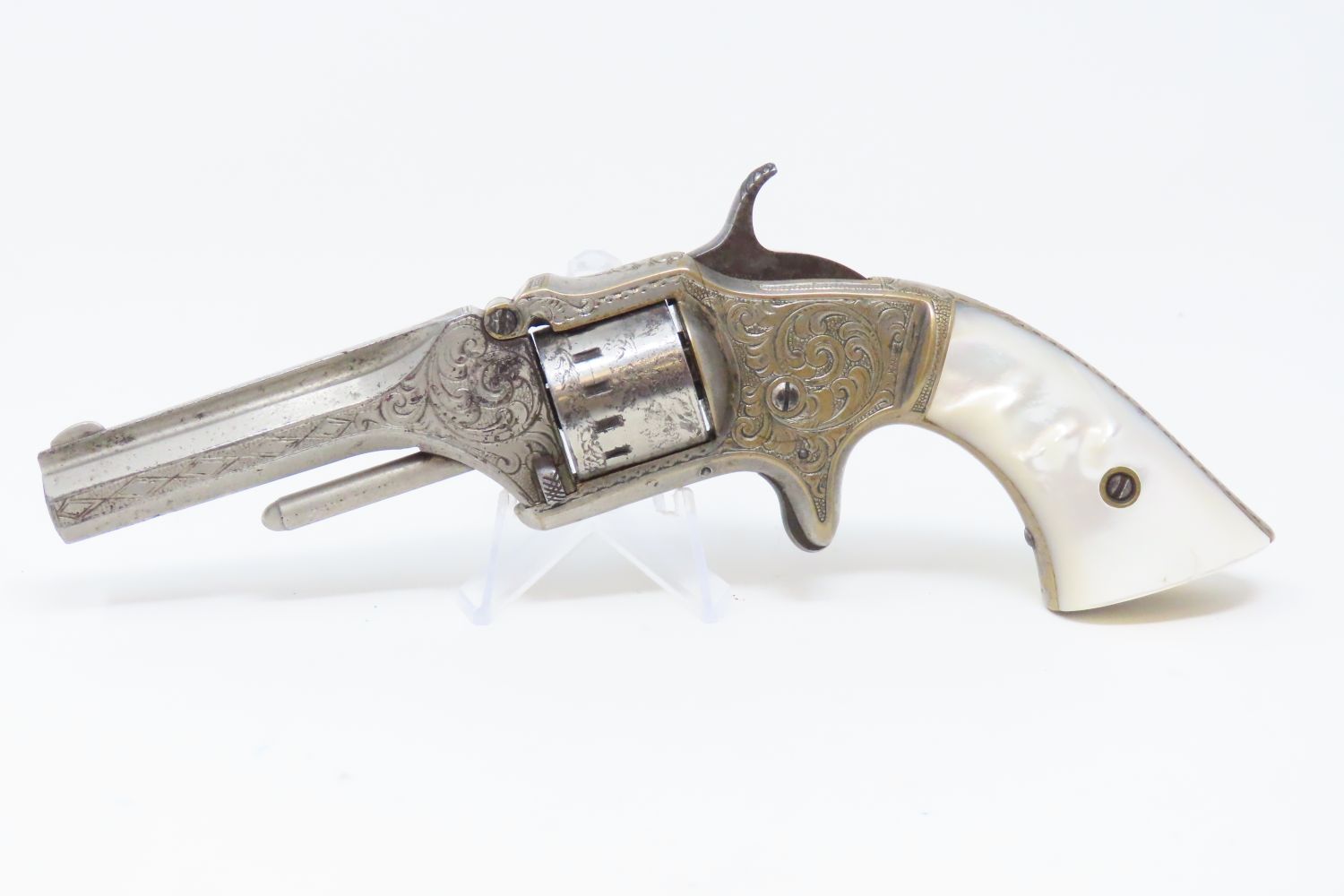 Factory Engraved American Standard Tool Co. Revolver with Pearl Grips 3 ...