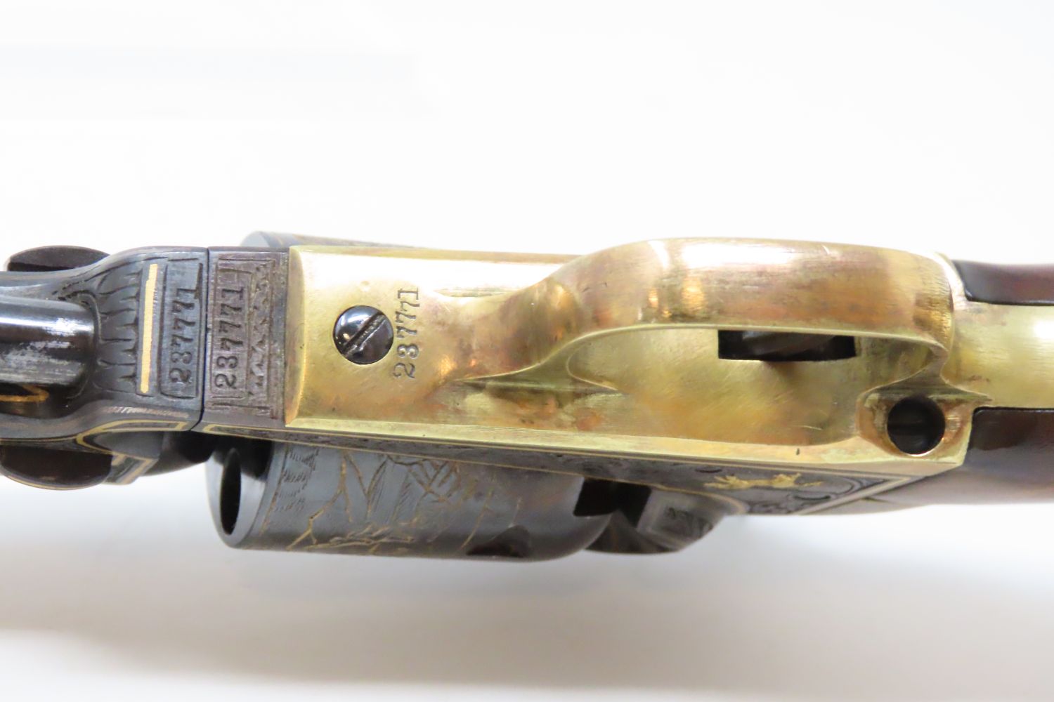 Floyd E. Warren Engraved and Gold Inlaid Colt Model 1849 Pocket ...