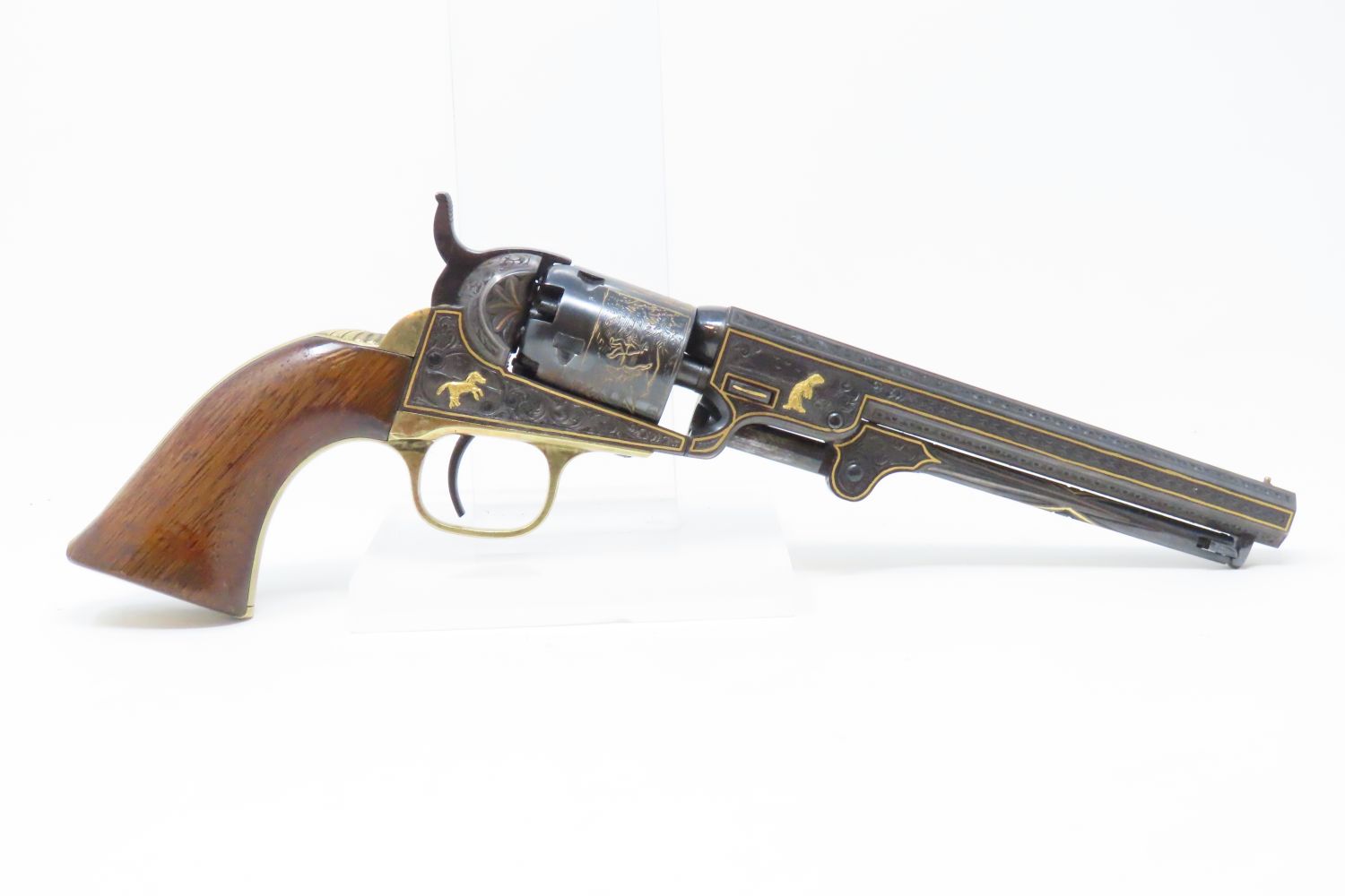 Floyd E. Warren Engraved and Gold Inlaid Colt Model 1849 Pocket ...
