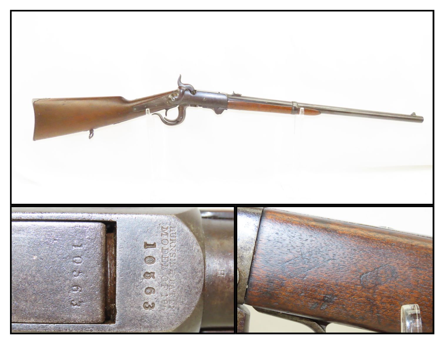Burnside Rifle Co. 5th Model 1864 Carbine 4.6.21 C&R Antique 001 ...