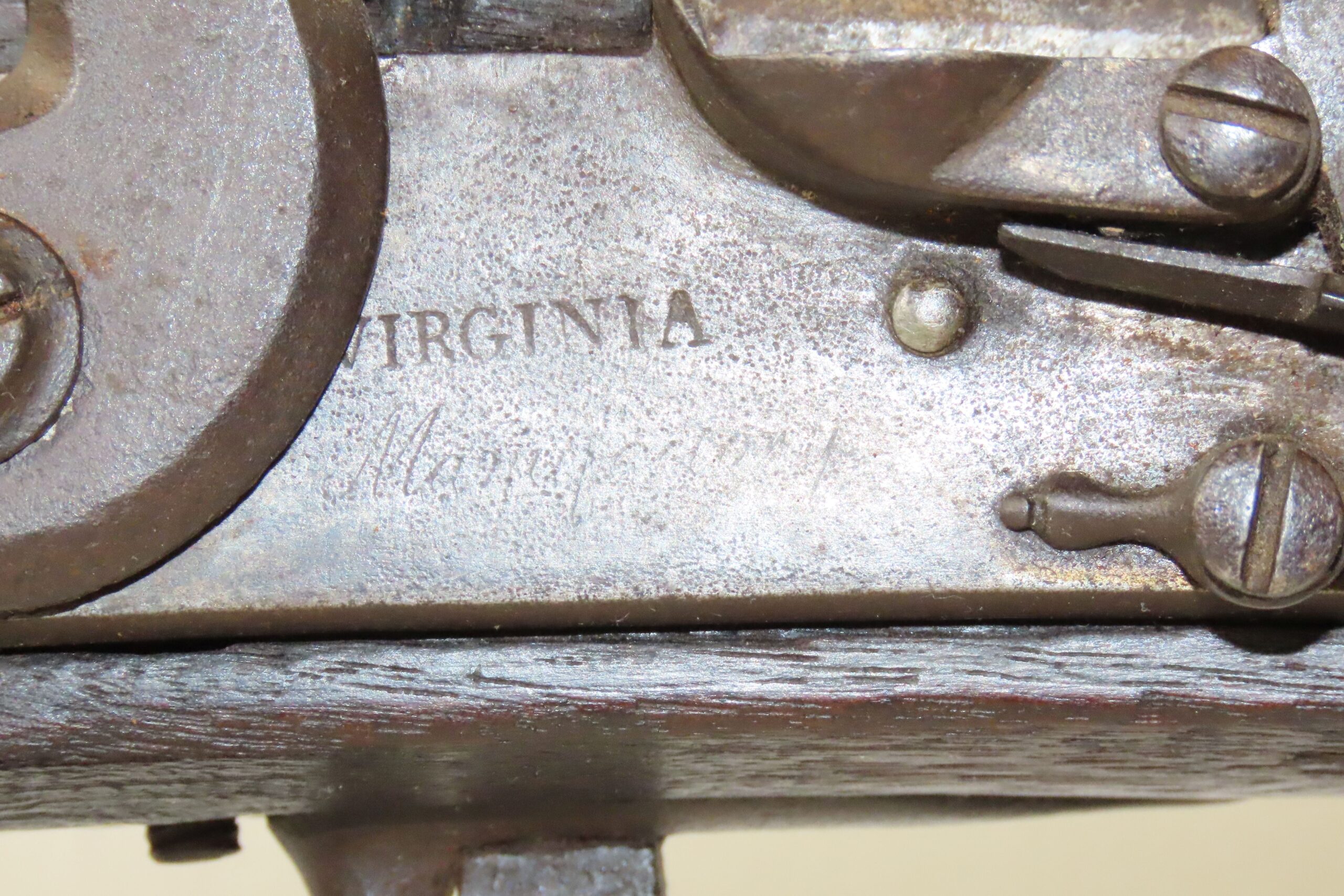1815 DATED Rare VIRGINIA MANUFACTORY 2nd Model Flintlock CONFEDERATE ...