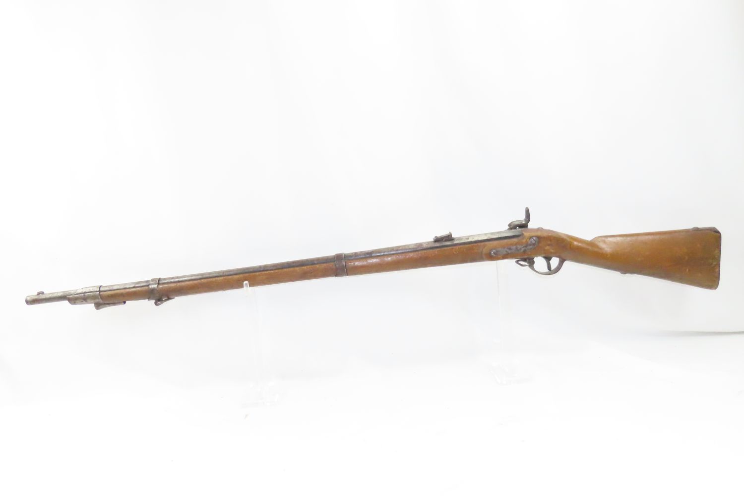 Austrian Model 1854 Lorenz Percussion Rifle with Bayonet 5.28.21 C&R ...