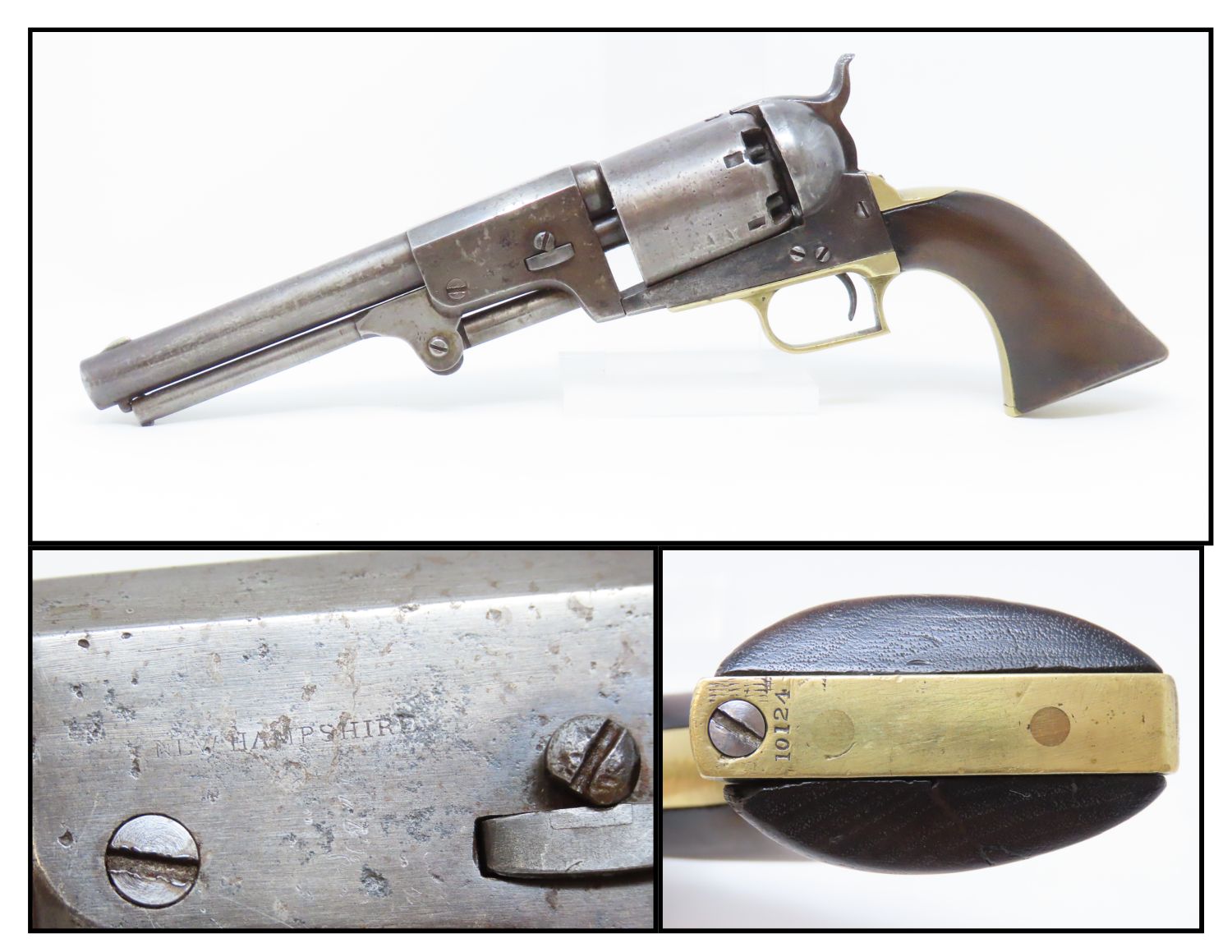 Colt Second Model Dragoon Percussion Revolver 11.9 C&R Antique001 ...