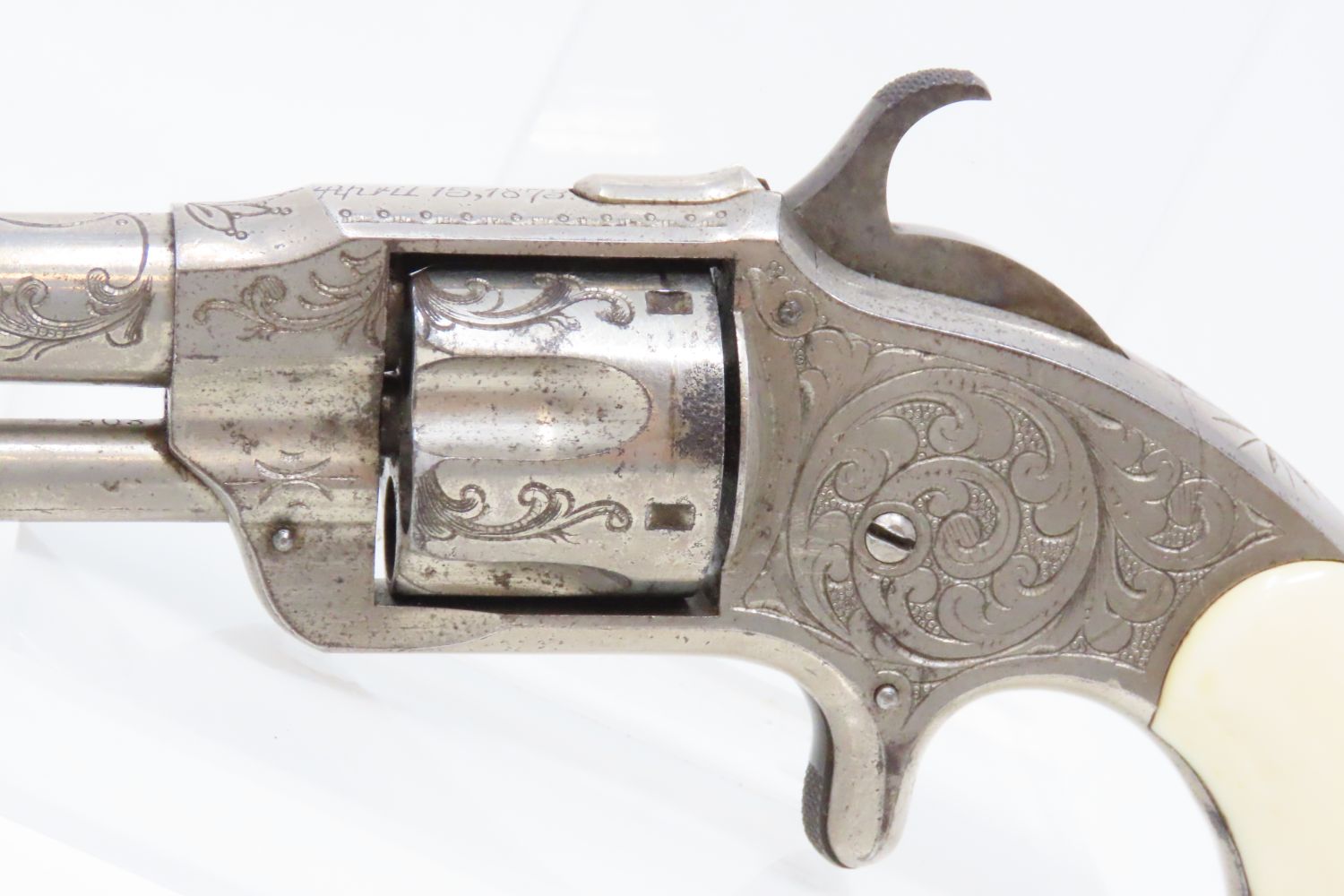 Otis Smith Revolver Pearl Grips 5.18.21 C&R Antique 004 | Ancestry Guns