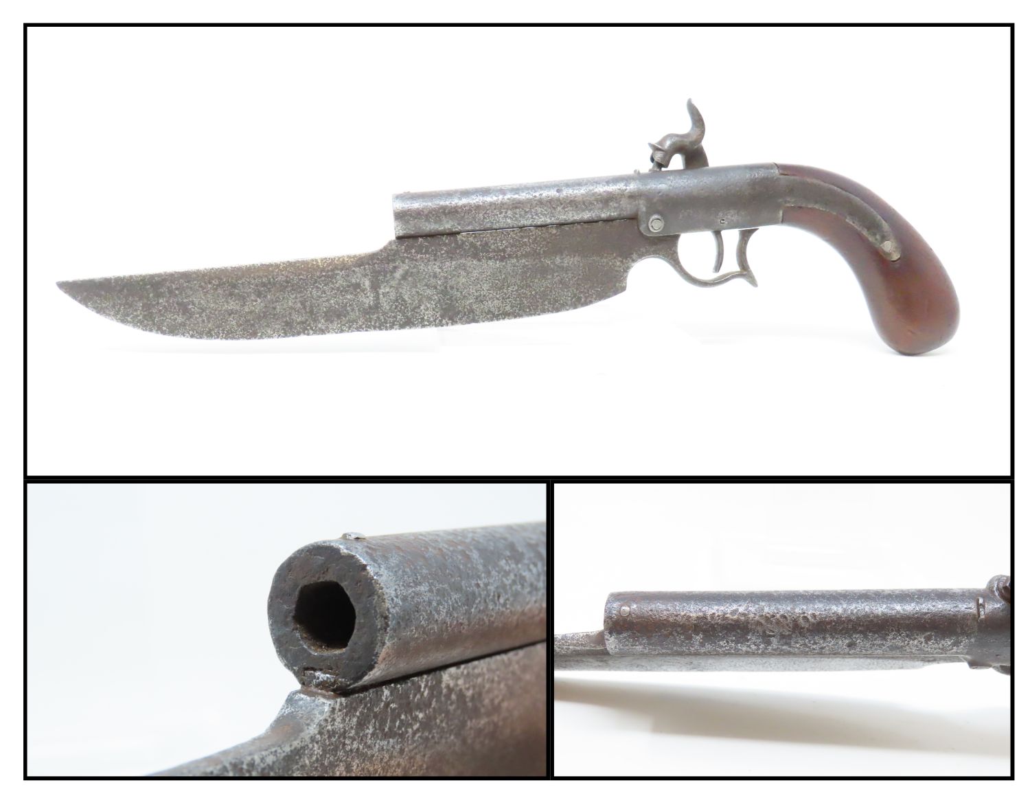 Unmarked Elgin Style Cutlass Pistol 5.17.21 C&R Antique 001 | Ancestry Guns