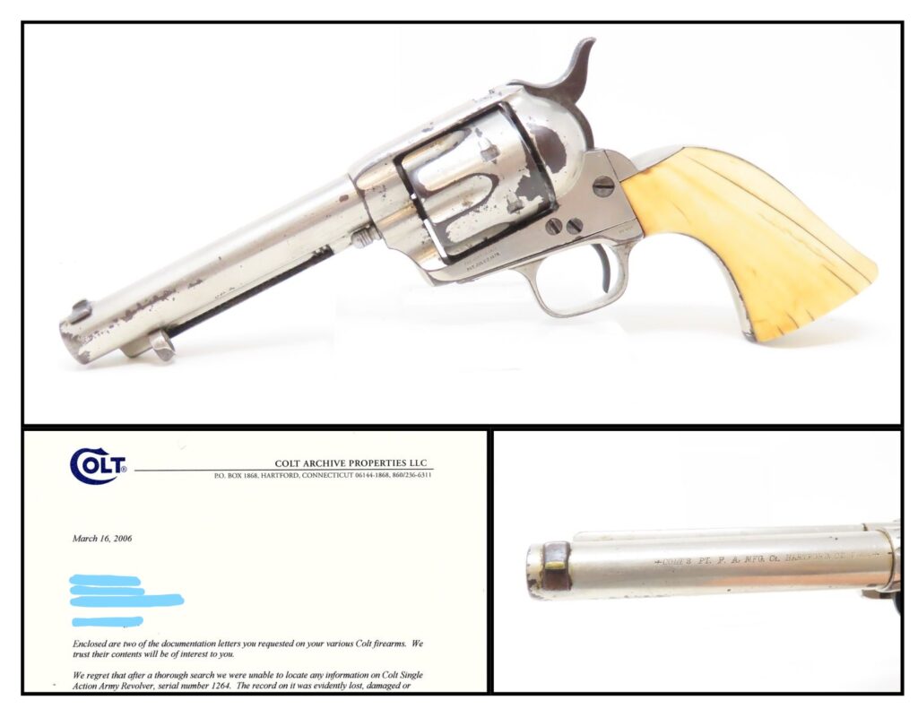 Early Production Colt Black Powder Frame Single Action Army Revolver 5. ...