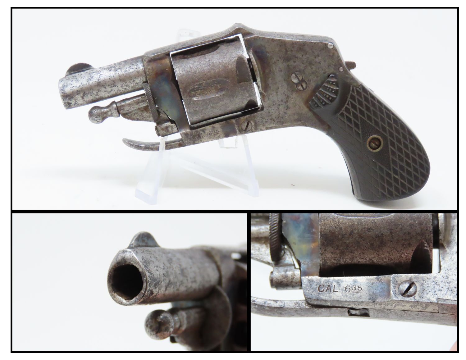 European Double Action Folding Trigger Revolver 6.28.21 C&R Antique 001 ...