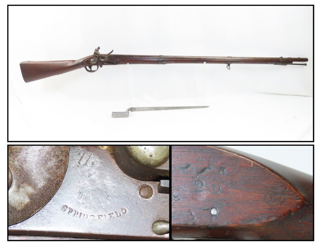 Springfield Model 1812 Flintlock Musket 5.24.21 C&R Antique 001 ...