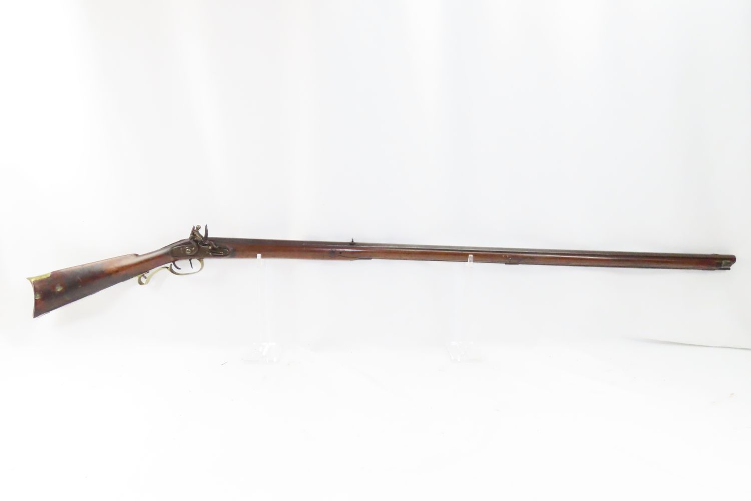 Unmarked Full Stock Flintlock Kentucky Style Rifle 6.30.21 C&R Antique ...