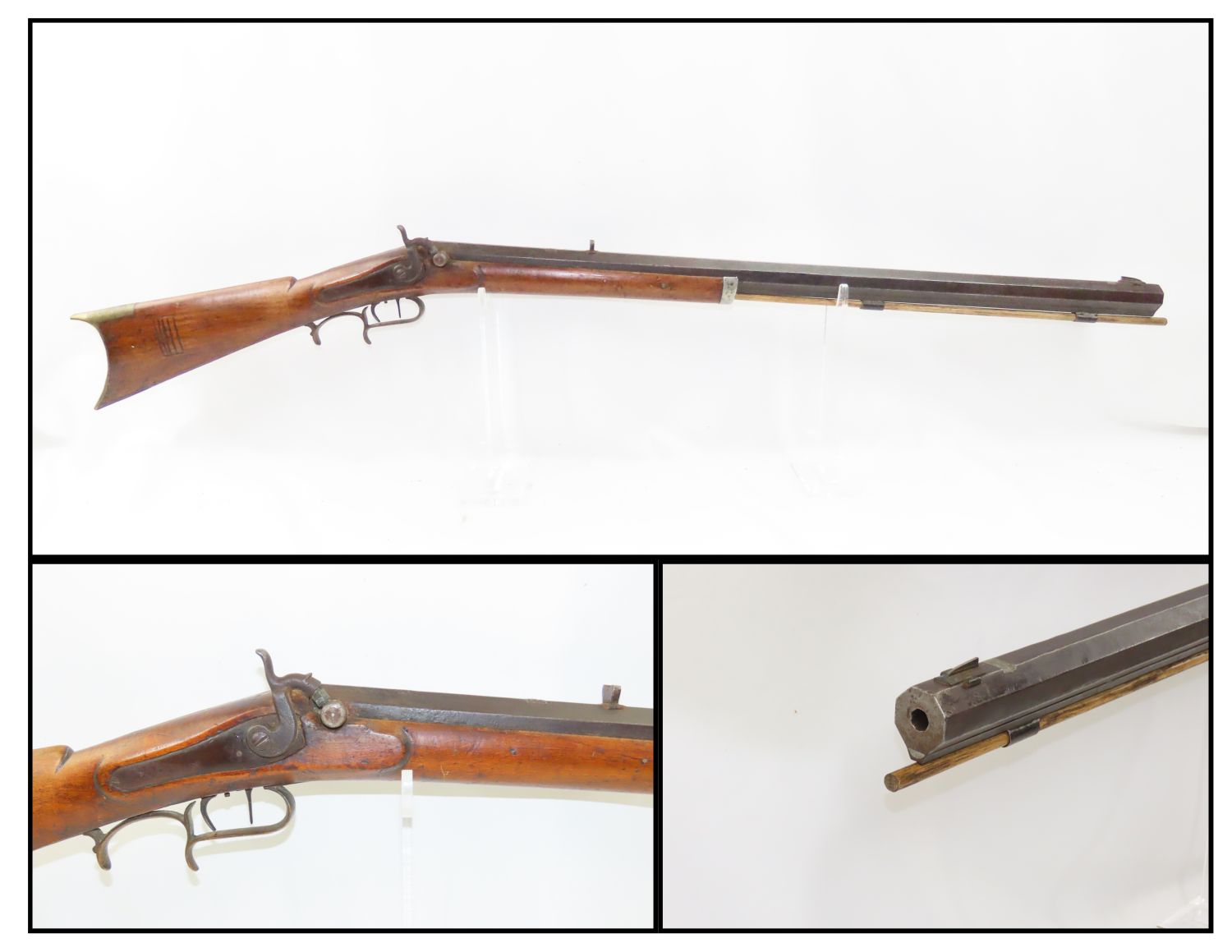 Heavy Barrel Back Action Half Stock Rifle 6.03.21 C&R Antique 001 ...