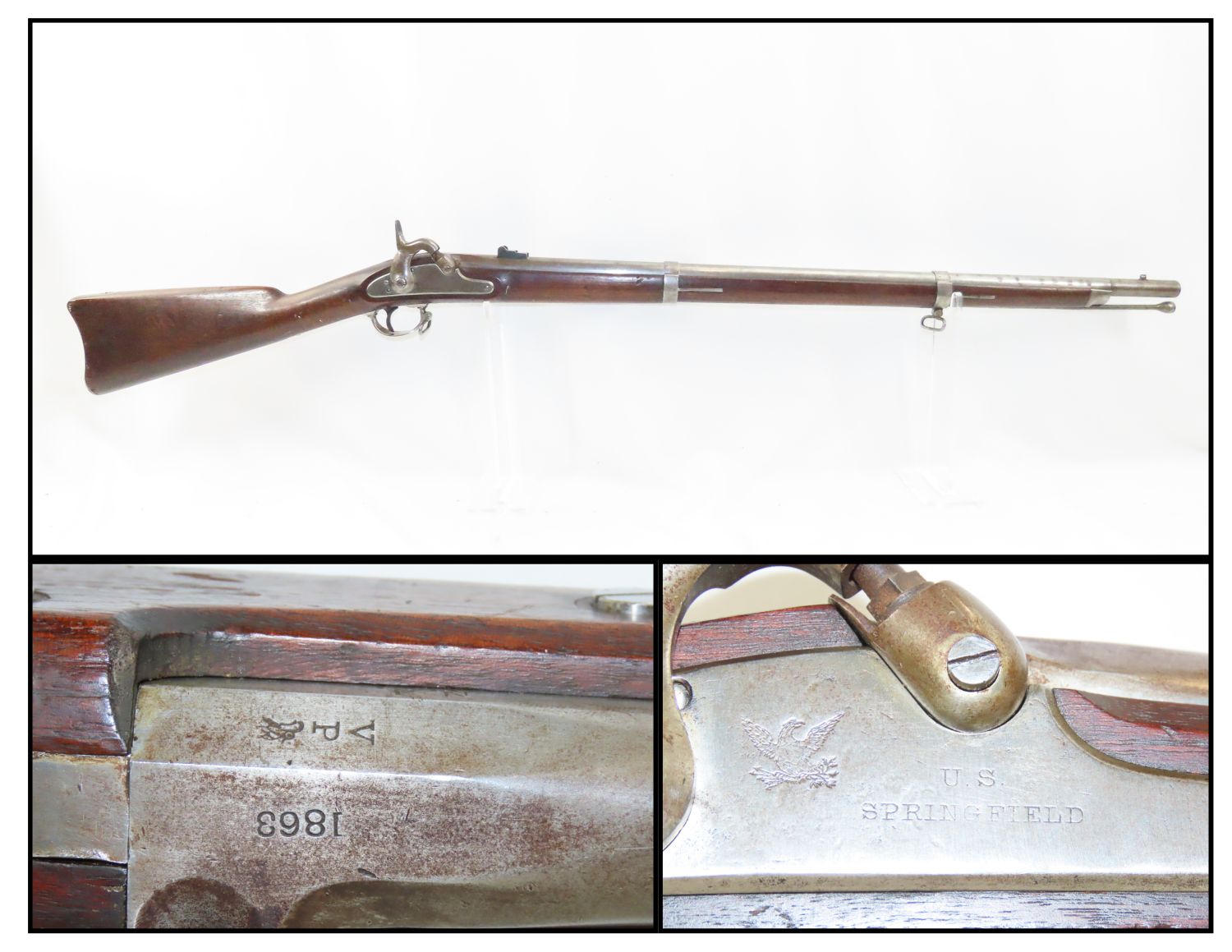 Springfield Model 1861 Rifle Musket 6.04.21 C&R Antique 001 | Ancestry Guns