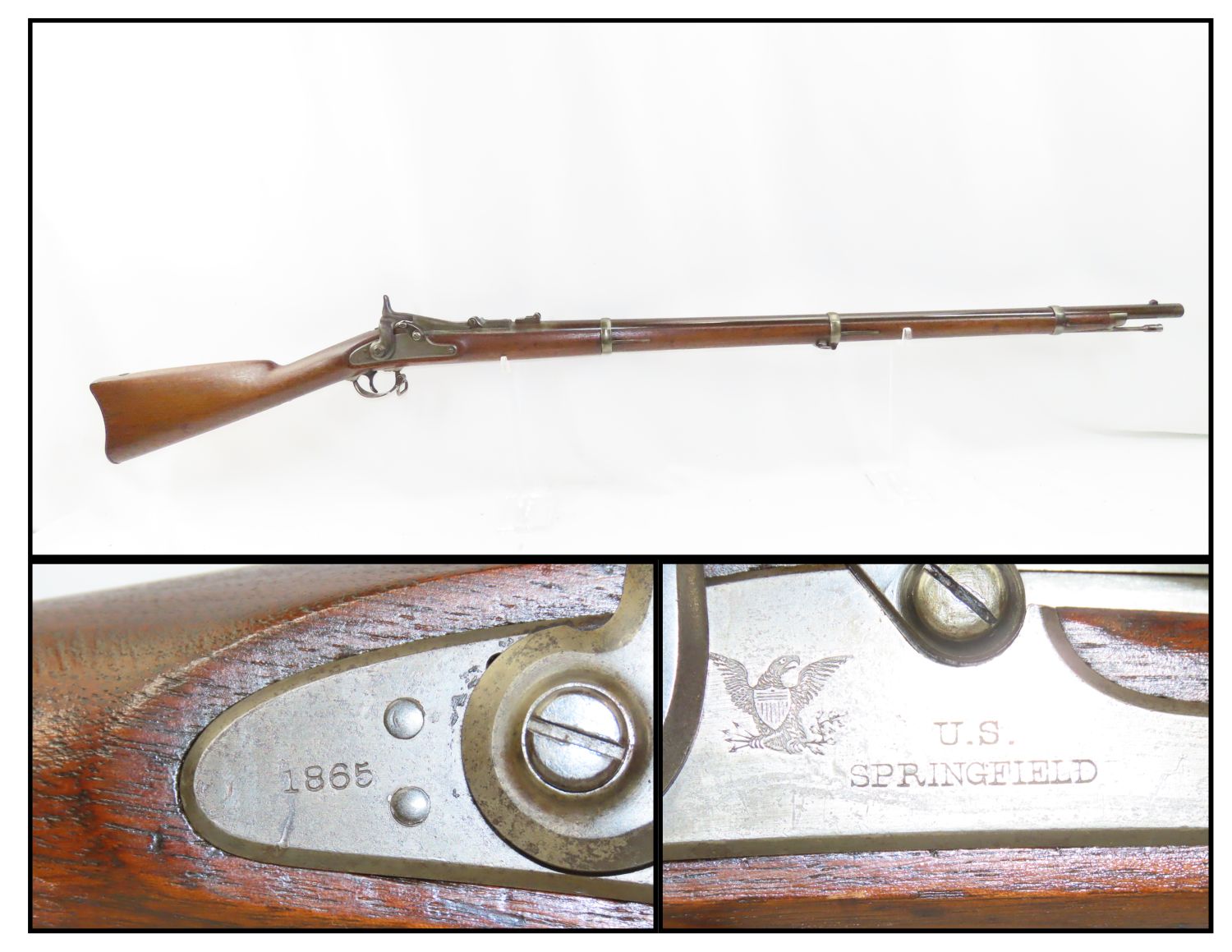 Springfield Model 1866 Second Allin Conversion Trapdoor Rifle 6.03.21 C ...