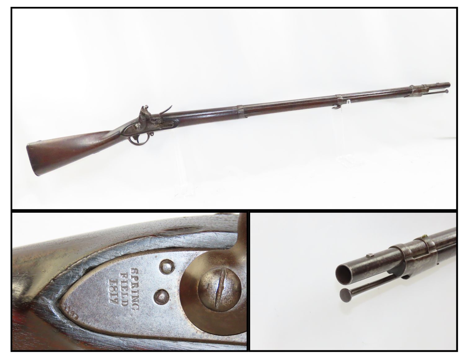 U.S. Springfield Model 1816 Flintlock Musket 7.7.21 C&R Antique 001 ...