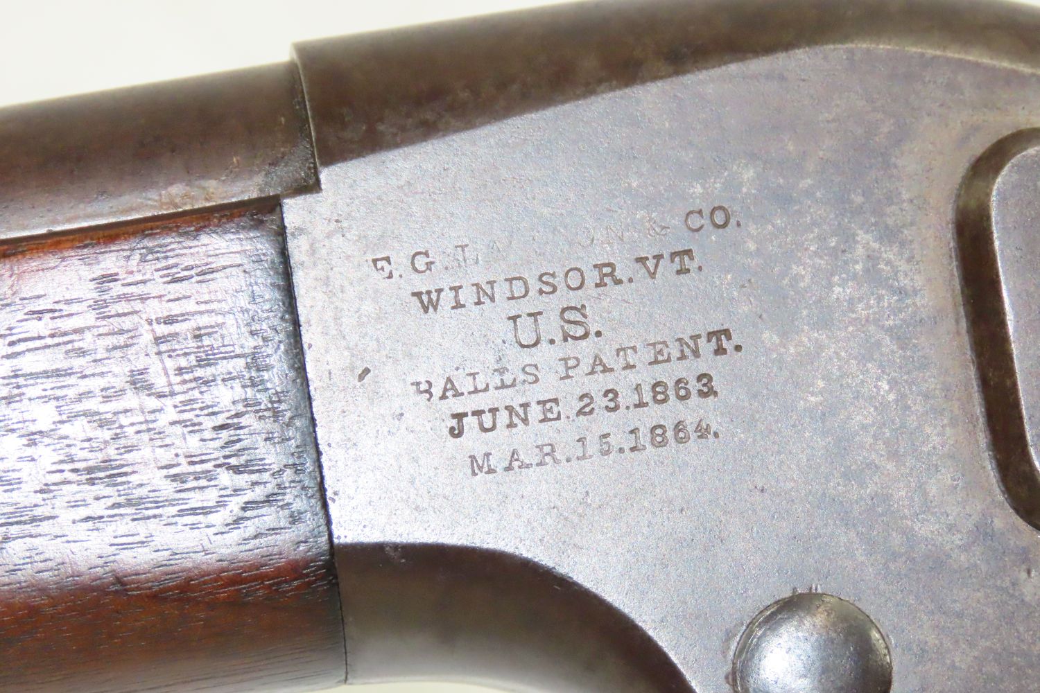 Civil War U.S. Contract E.G. Lamson 7 Co. Ball Patent Repeating Carbine ...