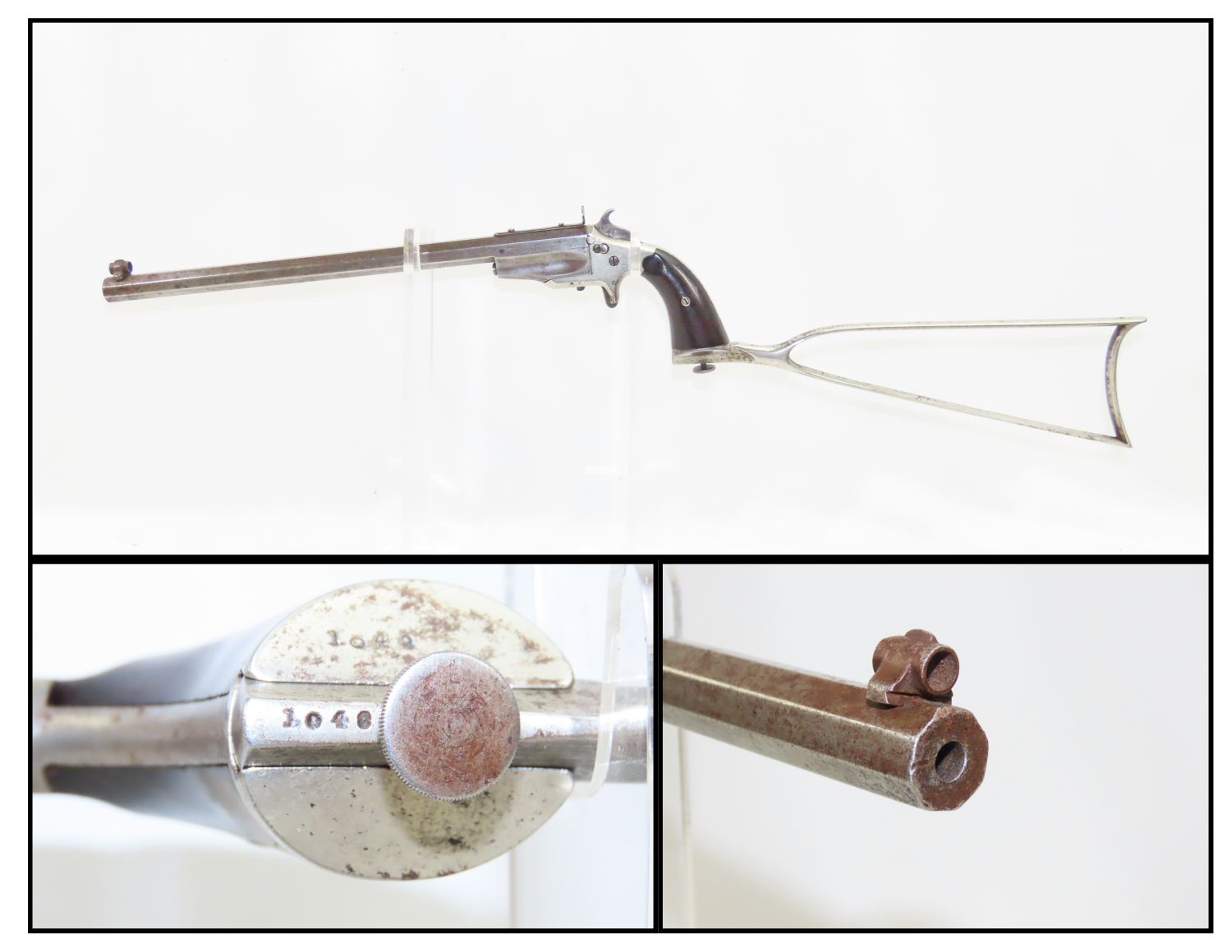 Frank Wesson Model 1870 Pocket Rifle with Matching Shoulder Stock 6.09. ...