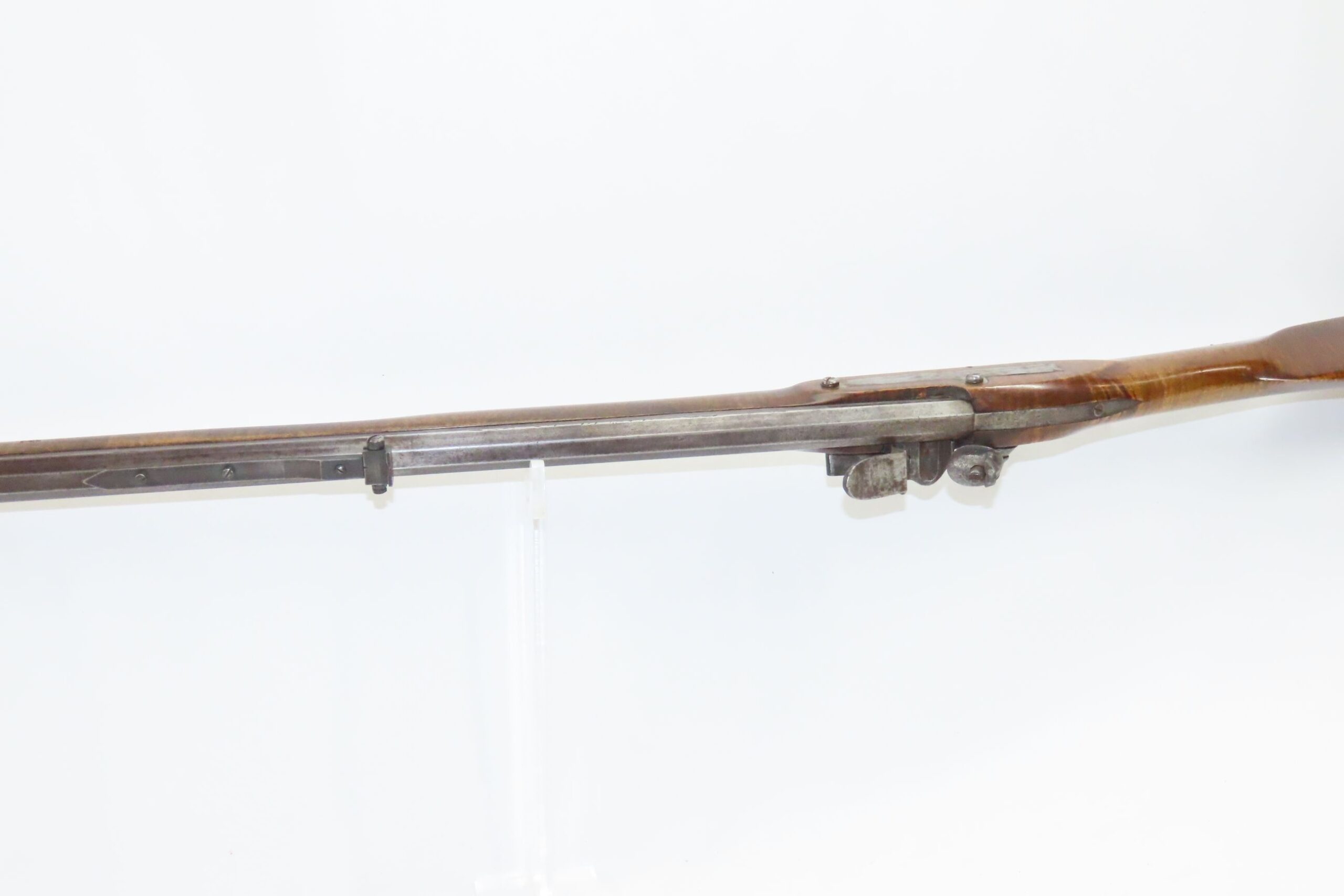 Left Handed Flintlock Rifle with Parisian Lock 9.22.21 C&RAntique011 ...