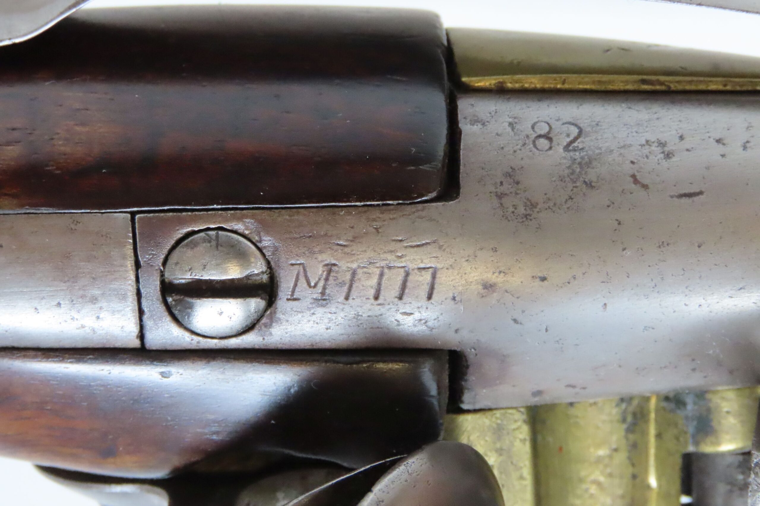 Revolutionary War Era French Maubeuge Model 1777 Flintlock PIstol 8.25. ...