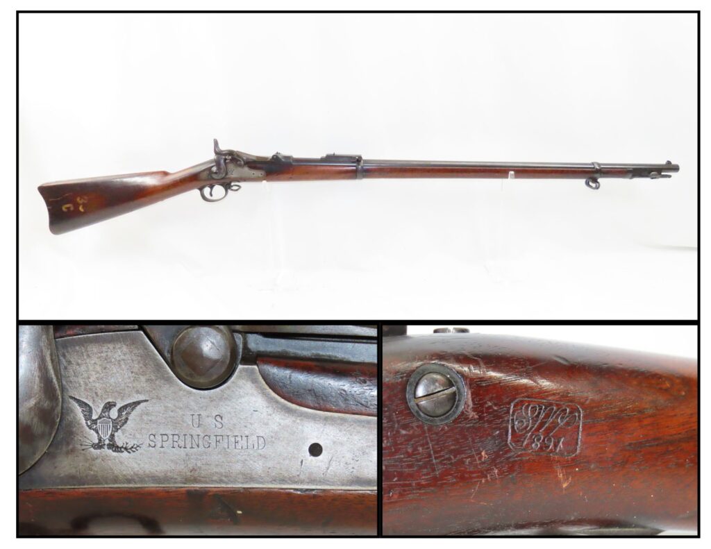 Springfield Model 1888 Rifle with Rod Bayonet 6.04.21 C&R Antique 001 ...