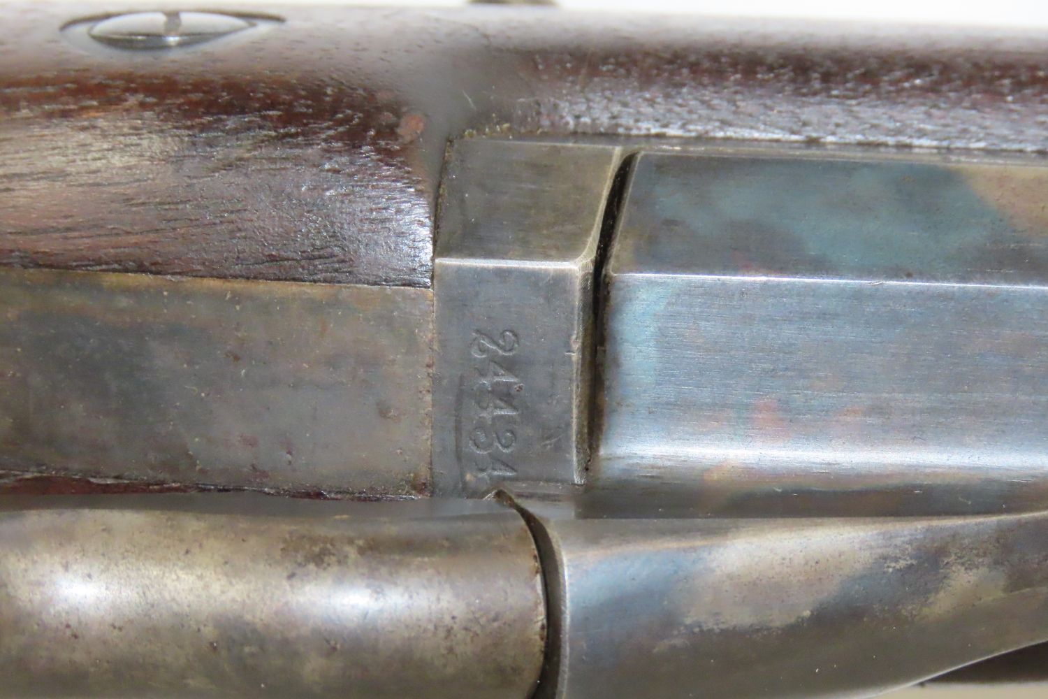 U.S. Springfield Trapdoor Rifle with Bayonet and Cartridge Box 7.8.21 C ...