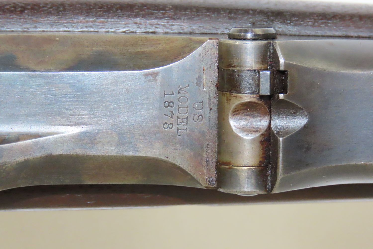 U.S. Springfield Trapdoor Rifle with Bayonet and Cartridge Box 7.8.21 C ...