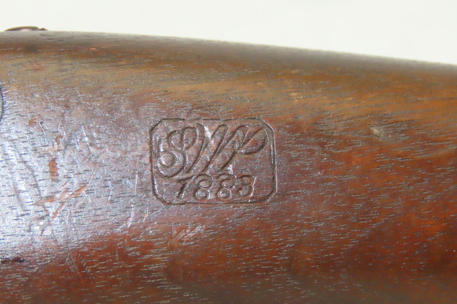 U.S. Springfield Trapdoor Rifle with Bayonet and Cartridge Box 7.8.21 C ...