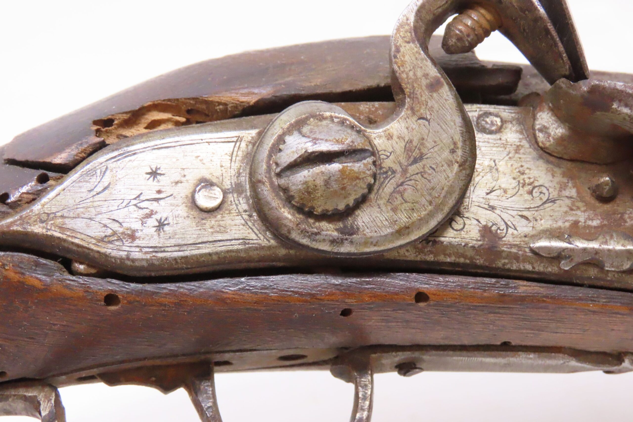 Engraved Flintlock Pistol 8.25.21 C&RAntique006 | Ancestry Guns