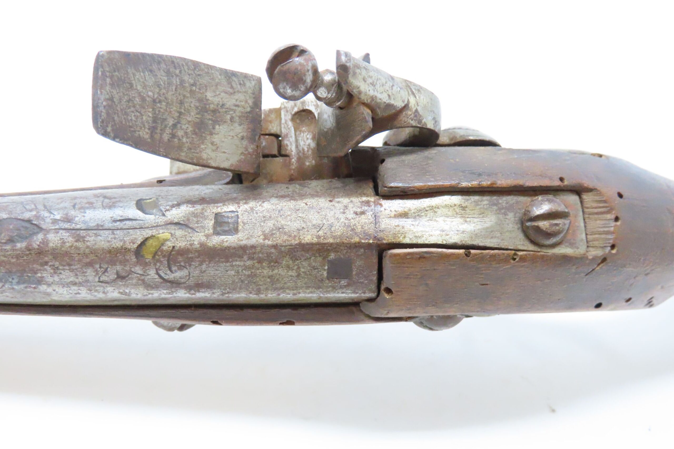 Engraved Flintlock Pistol 8.25.21 C&RAntique009 | Ancestry Guns