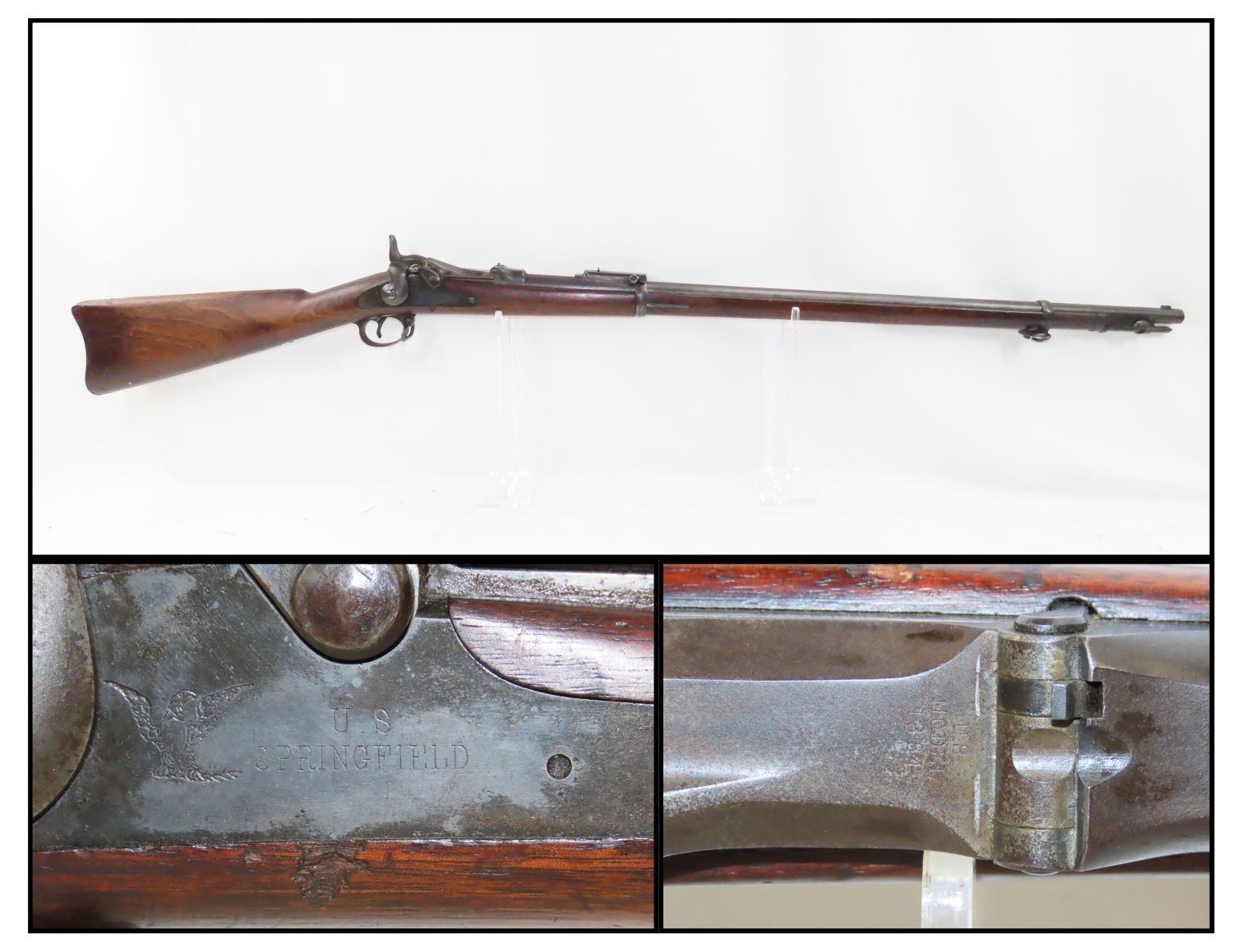 Springfield Model 1888 Trapdoor Rifle with Ramrod Bayonet 7.22.21 C&R ...