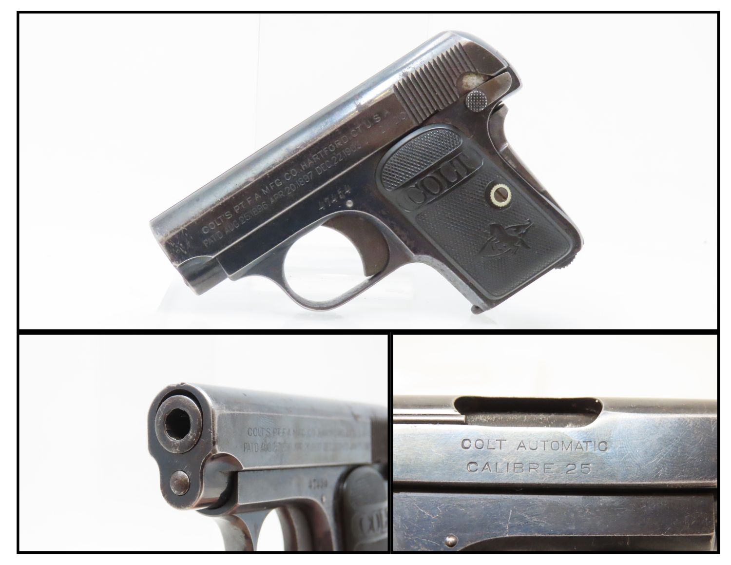 Colt Model 1908 Vest Pocket Pistol 8.9.21 C&R Antique 001 | Ancestry Guns