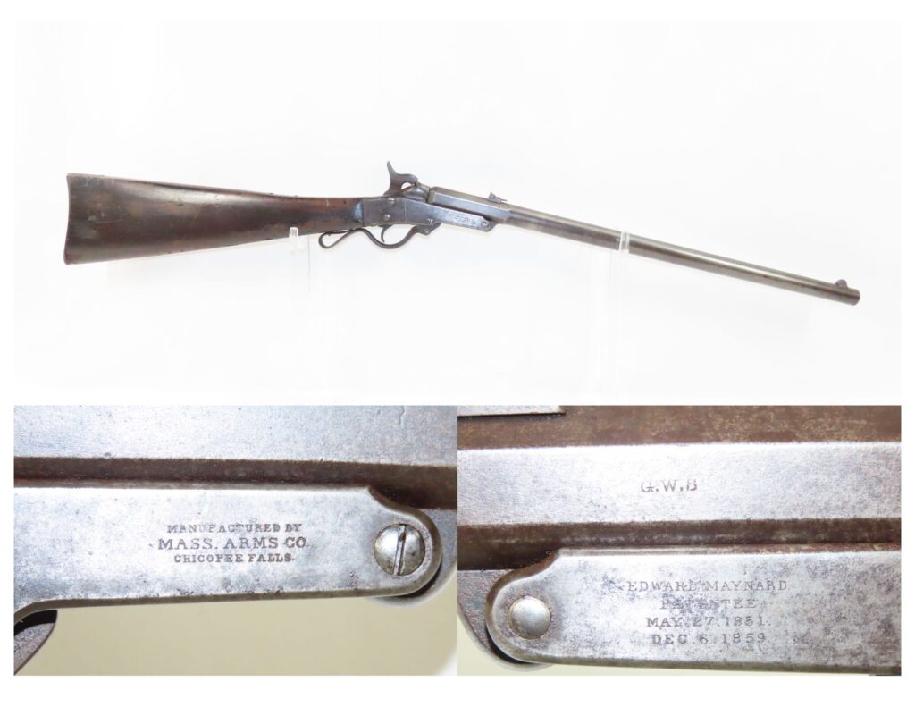 Massachusetts Arms Co. Second Model Maynard Carbine 8.30.21 C&RAntique001 | Ancestry Guns