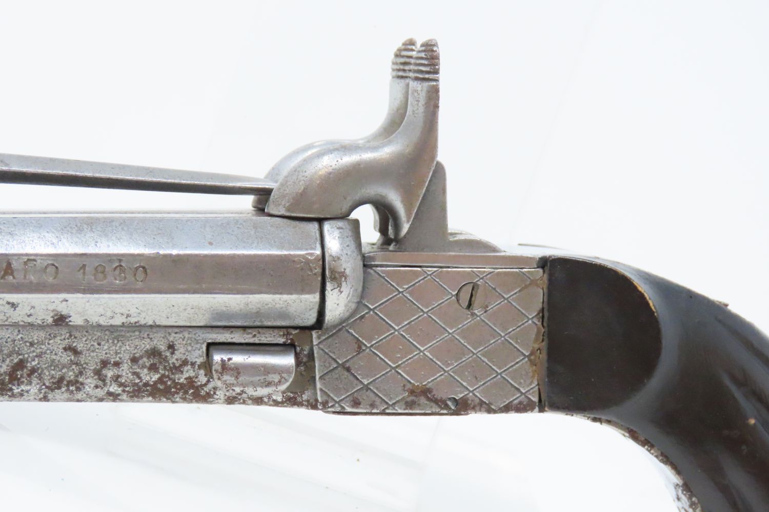 Side by Side Folding Trigger Pinfire PIstol with Flip Up Bayonet 8.2.21 ...