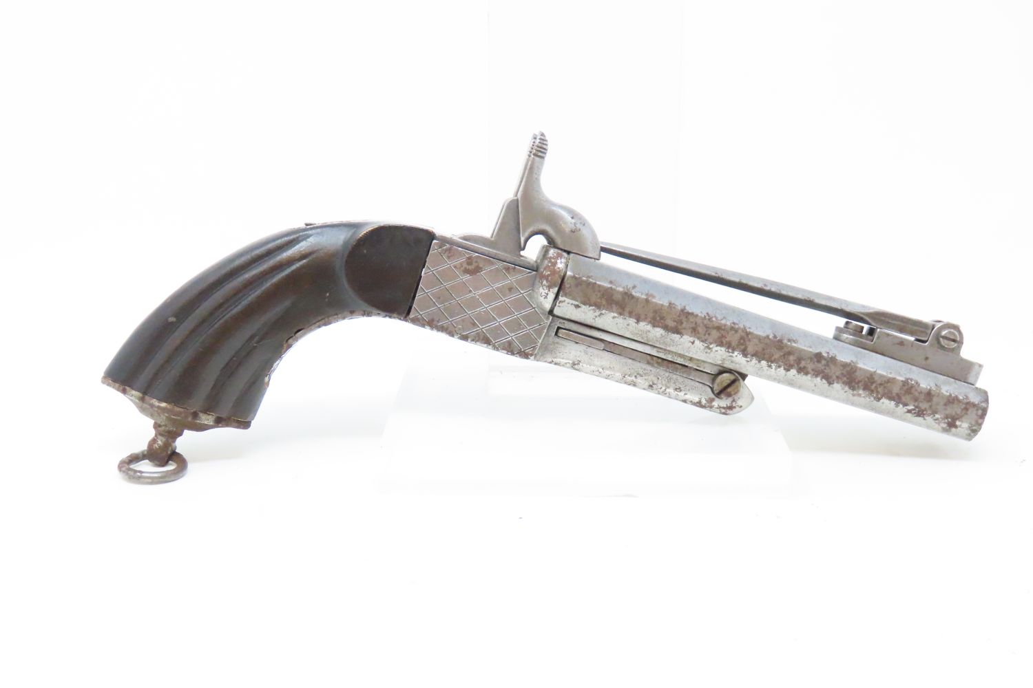 Side by Side Folding Trigger Pinfire PIstol with Flip Up Bayonet 8.2.21 ...