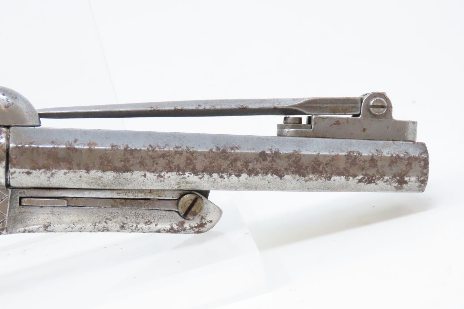 Side by Side Folding Trigger Pinfire PIstol with Flip Up Bayonet 8.2.21 ...