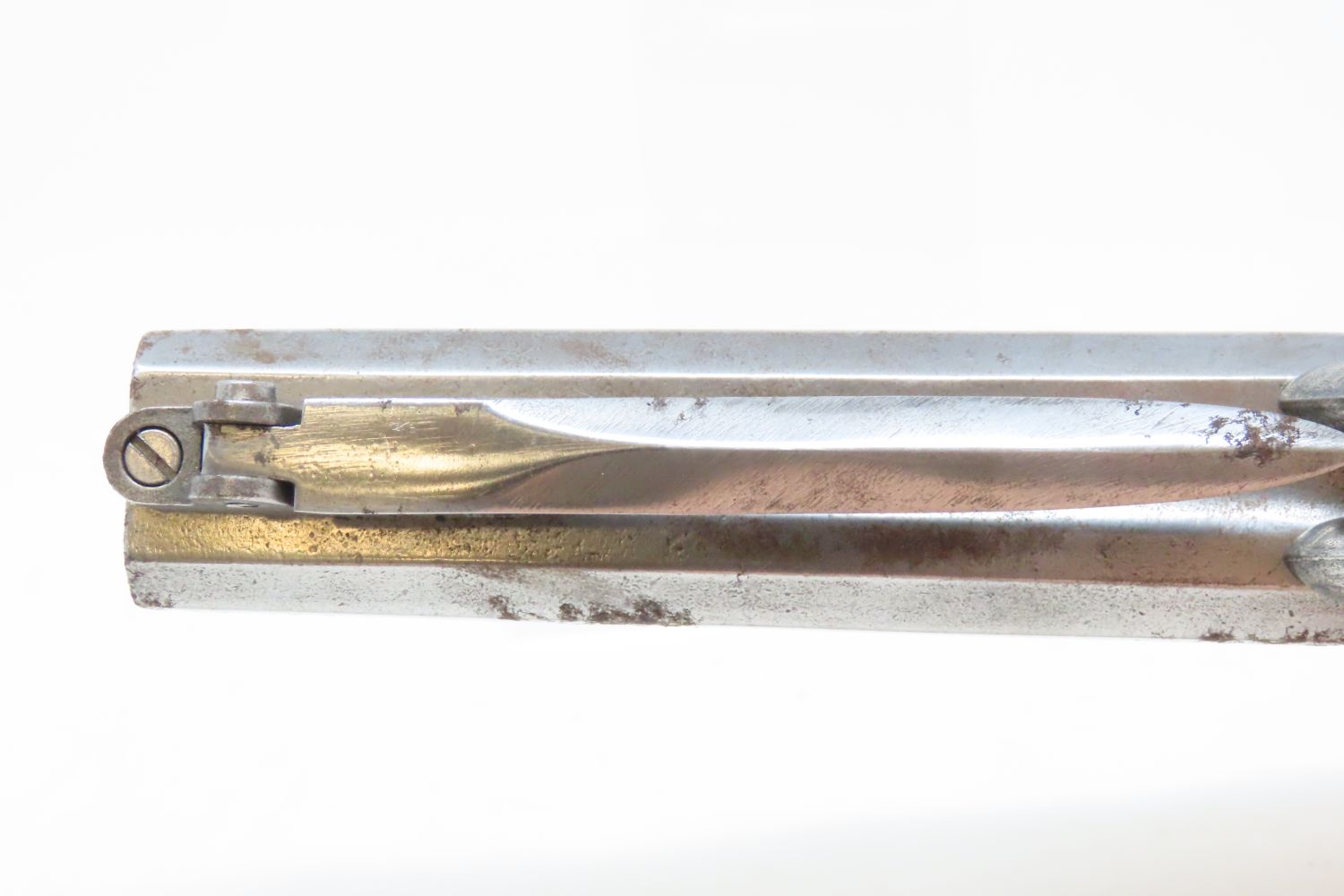 Side by Side Folding Trigger Pinfire Pistol wtih Flip Up Bayonet 8.3.21 ...