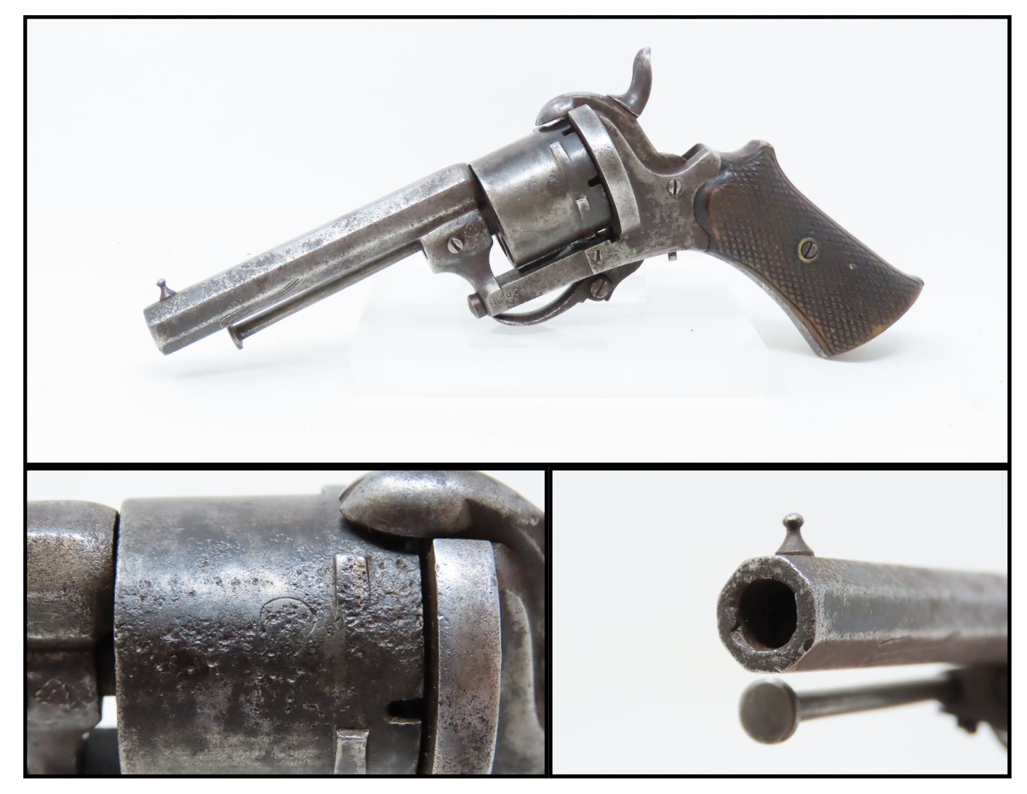 Belgian Folding Trigger Revolver 7.9.21 C&R Antique 001 | Ancestry Guns