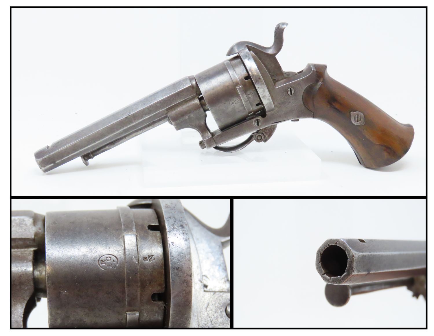 Belgian Folding Trigger Revolver 7.9.21 C&R Antique 001 | Ancestry Guns