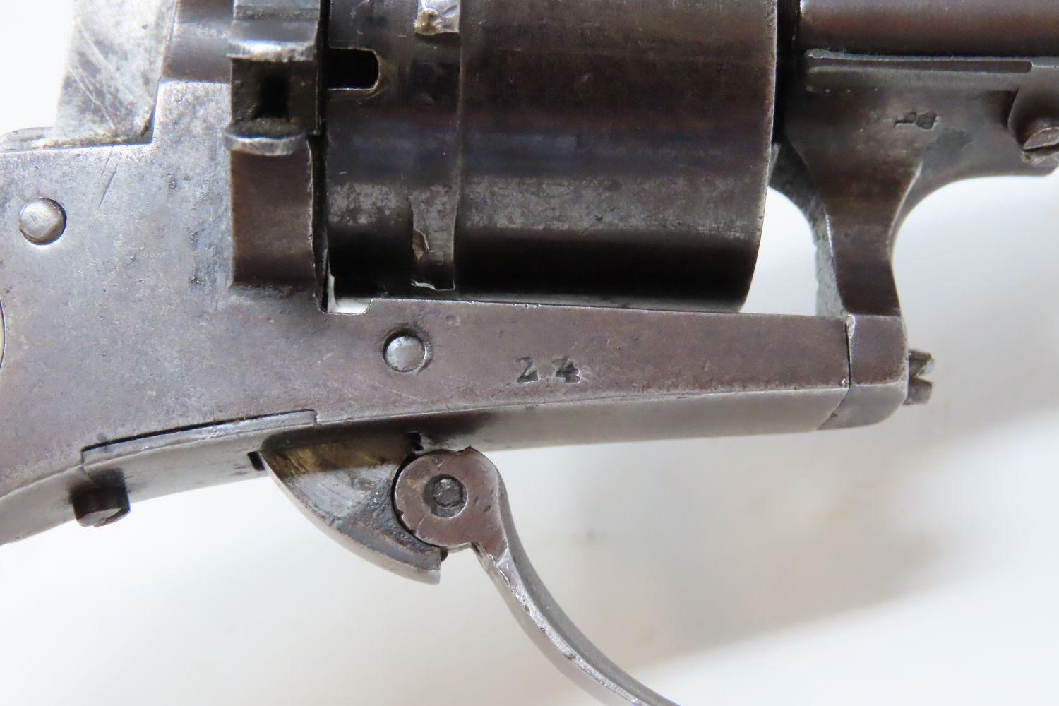 Belgian Folding Trigger Revolver 7.9.21 C&R Antique 014 | Ancestry Guns