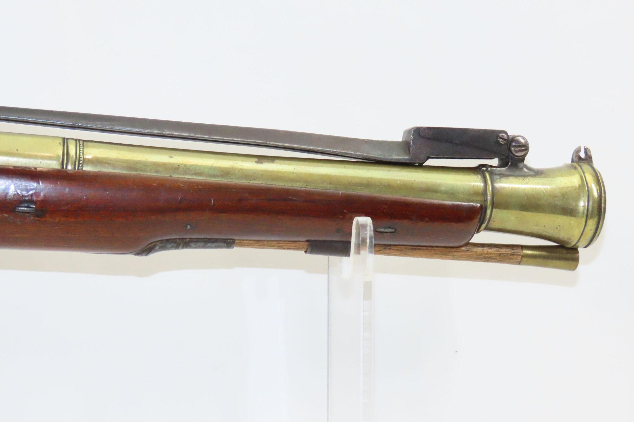 British Barrel Flintlock Blunderbuss With Snap Bayonet 8.27.21 C ...