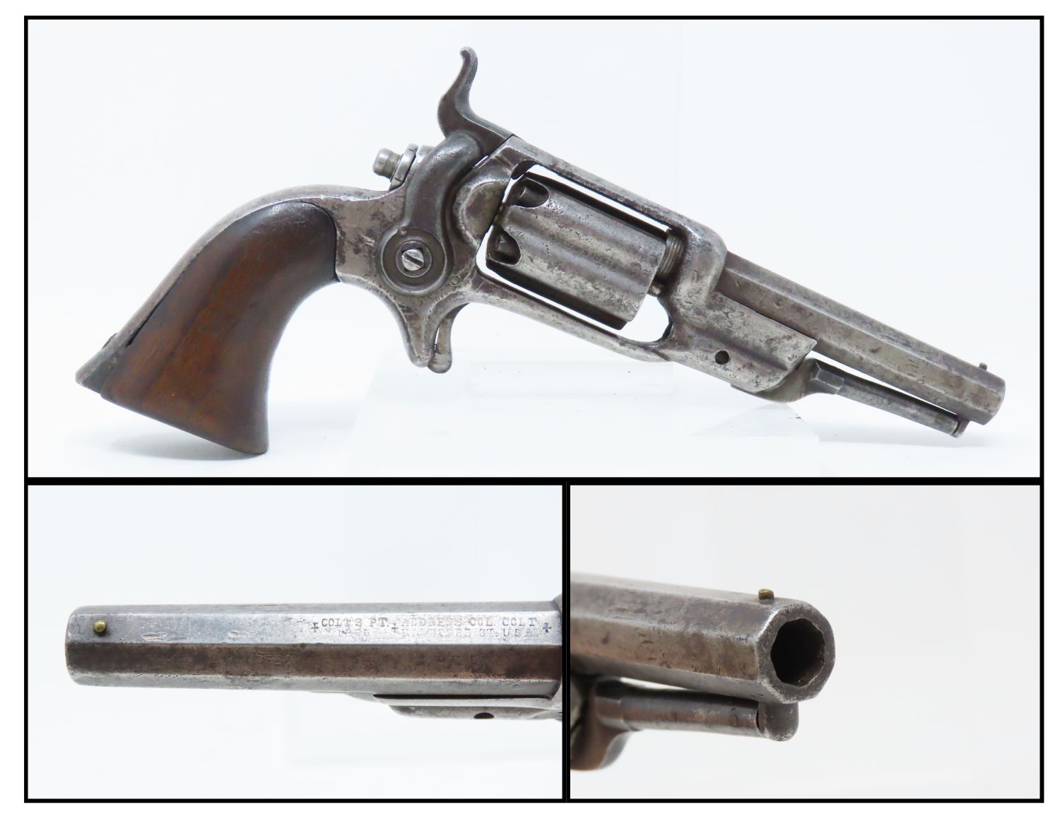 Colt Model 1855 Root Pocket Percussion Revolver 7.13.21 C&R Antique 001 ...
