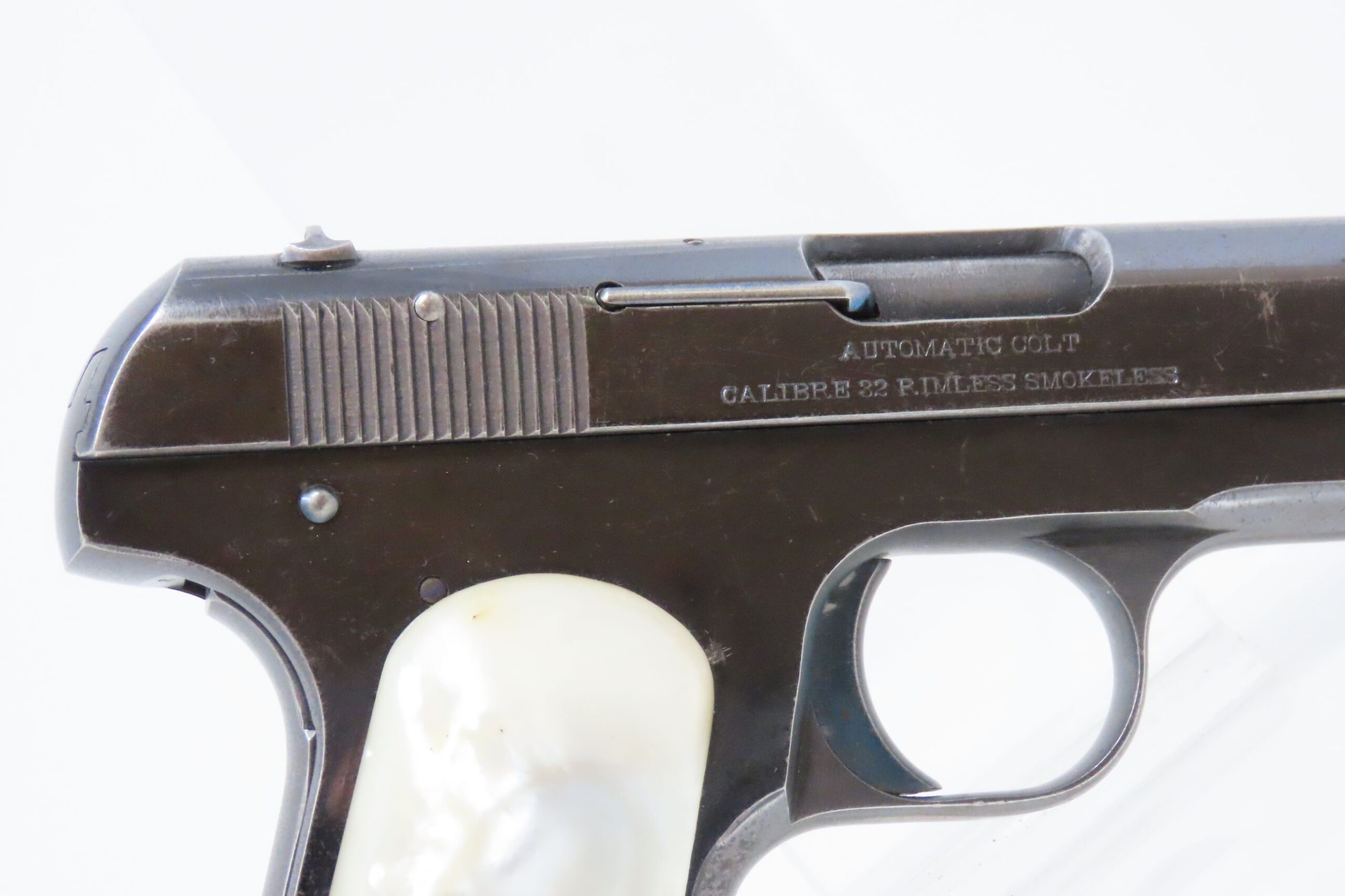 Colt Model 1903 Pocket Hammerless PIstol With Pearl Grips 12.21.21 C ...