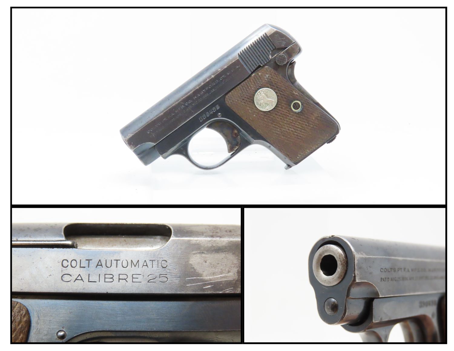 Colt Model 1908 Vest Pocket Pistol 8.9.21 C&R Antique 001 | Ancestry Guns
