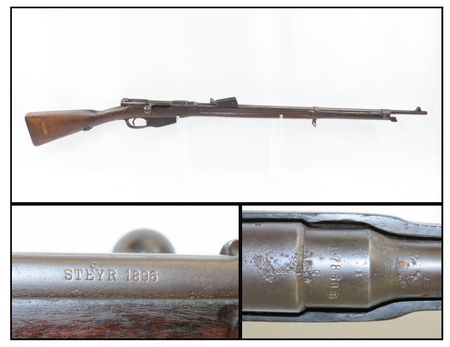 Dutch Contract Steyr M1895 Mannlicher Rifle 8.19.21 C&R Antique 001 ...