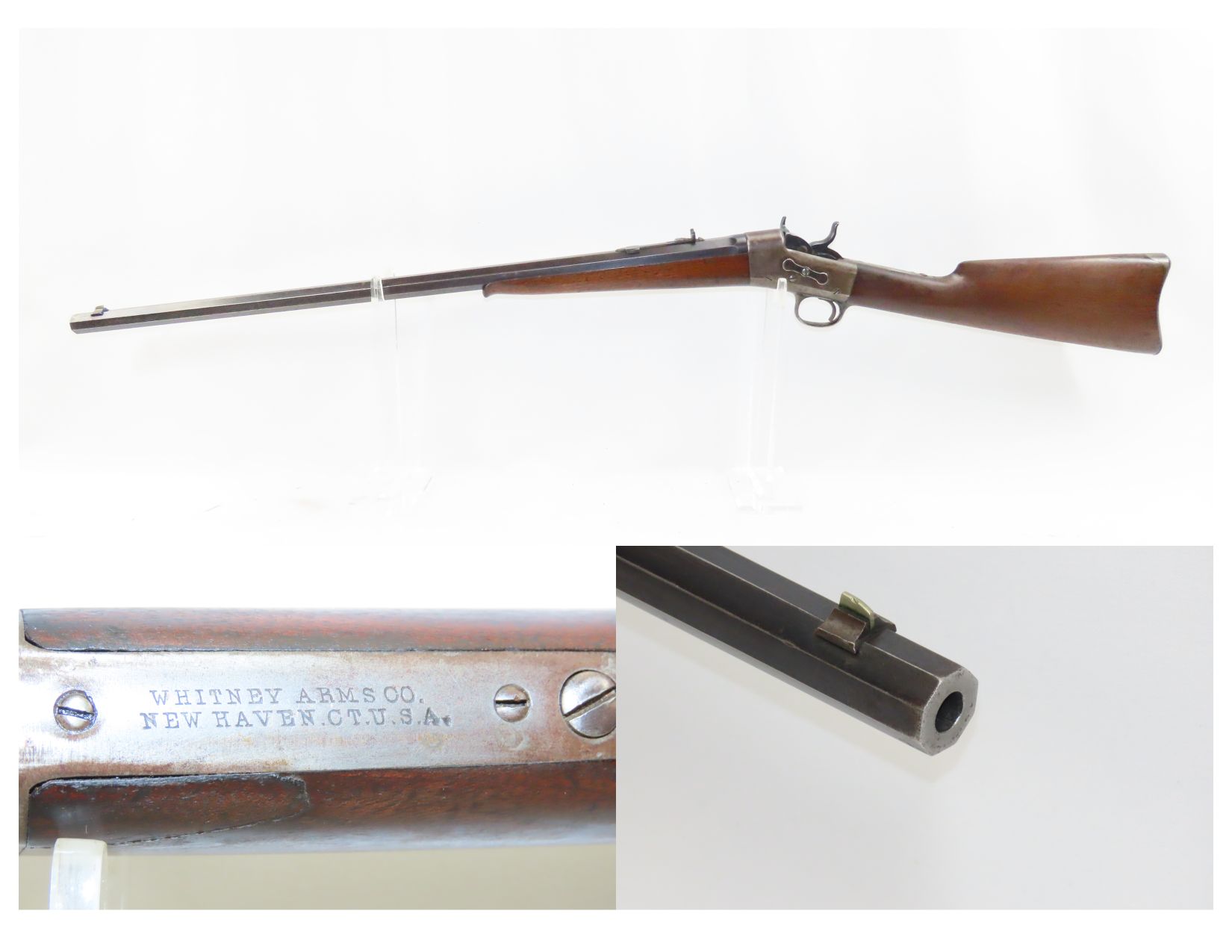 Whitney Arms Co. Rolling Block Rifle 11.10.21 C&RAntique001 | Ancestry Guns
