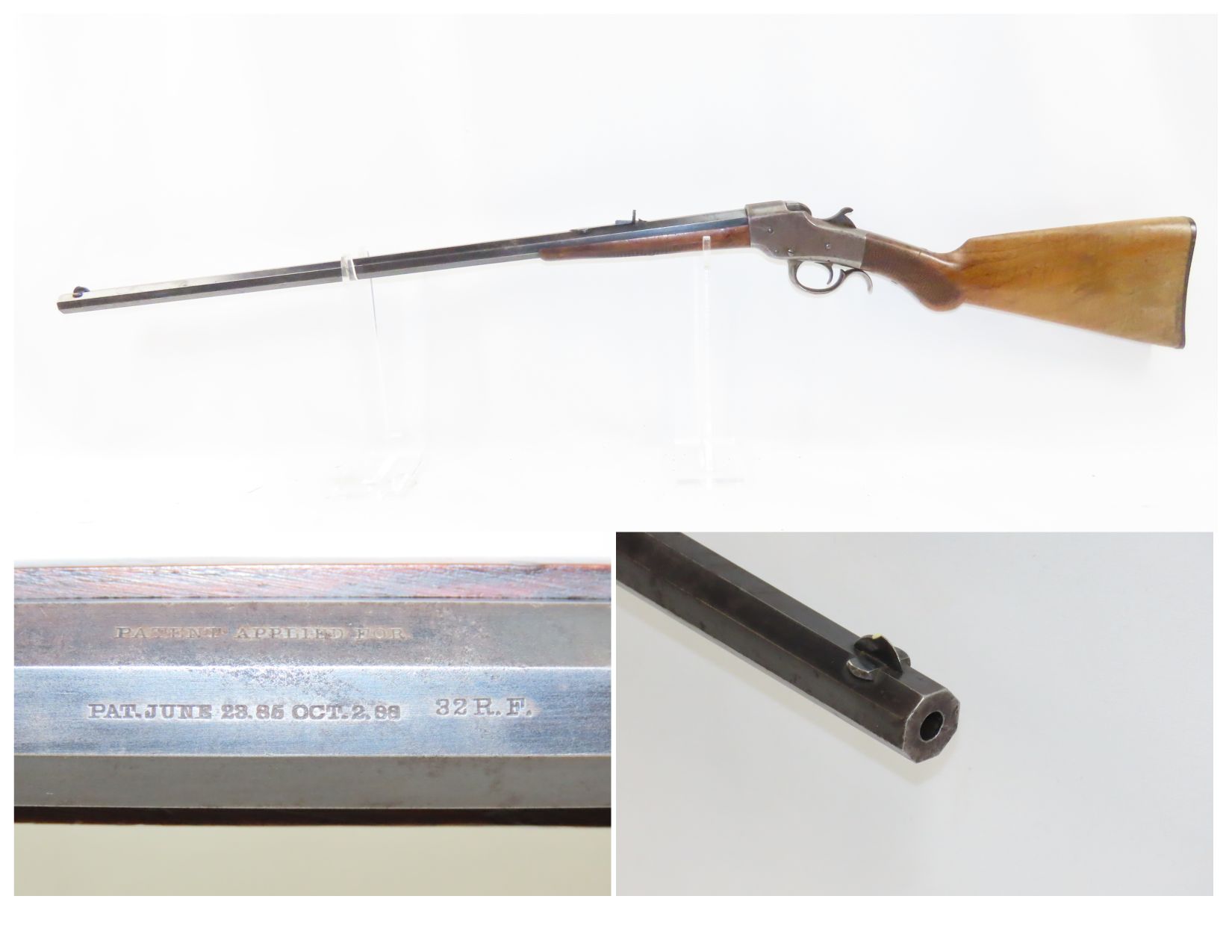 Hopkins & Allen Mfg. Co. Falling Block Rifle 1.3.22 C&RAntique001 ...