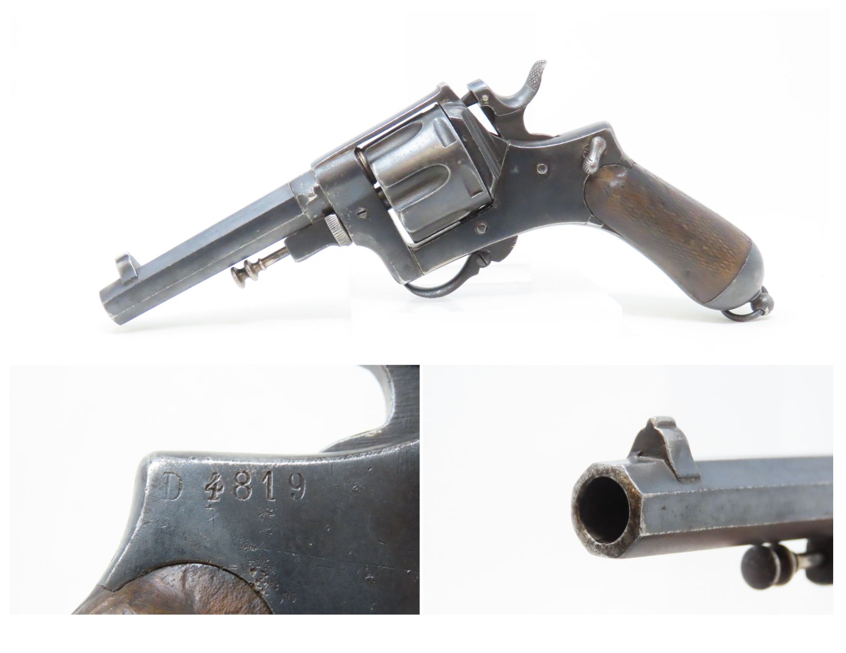 Italian Bodeo MOdel 1889 Folding Trigger Revolver 12.8.21 C&RAntique001 ...